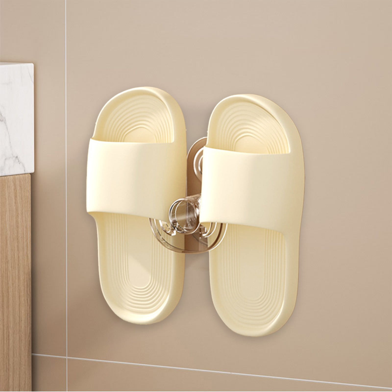 Aodebiao Slipper Rack, No Punching Suction Cup Hole Slipper Holder for ...