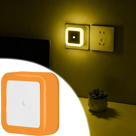 Aodebiao Smart Sensor Night Light Plug In Wall LED Dusk to Dawn Auto On ...