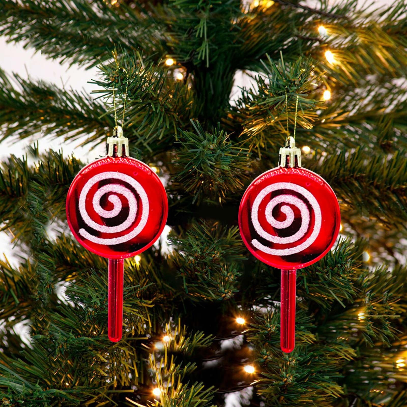 Aodebiao Sparkling Christmas Tree Ornaments Winter Snowflake Pendant ...