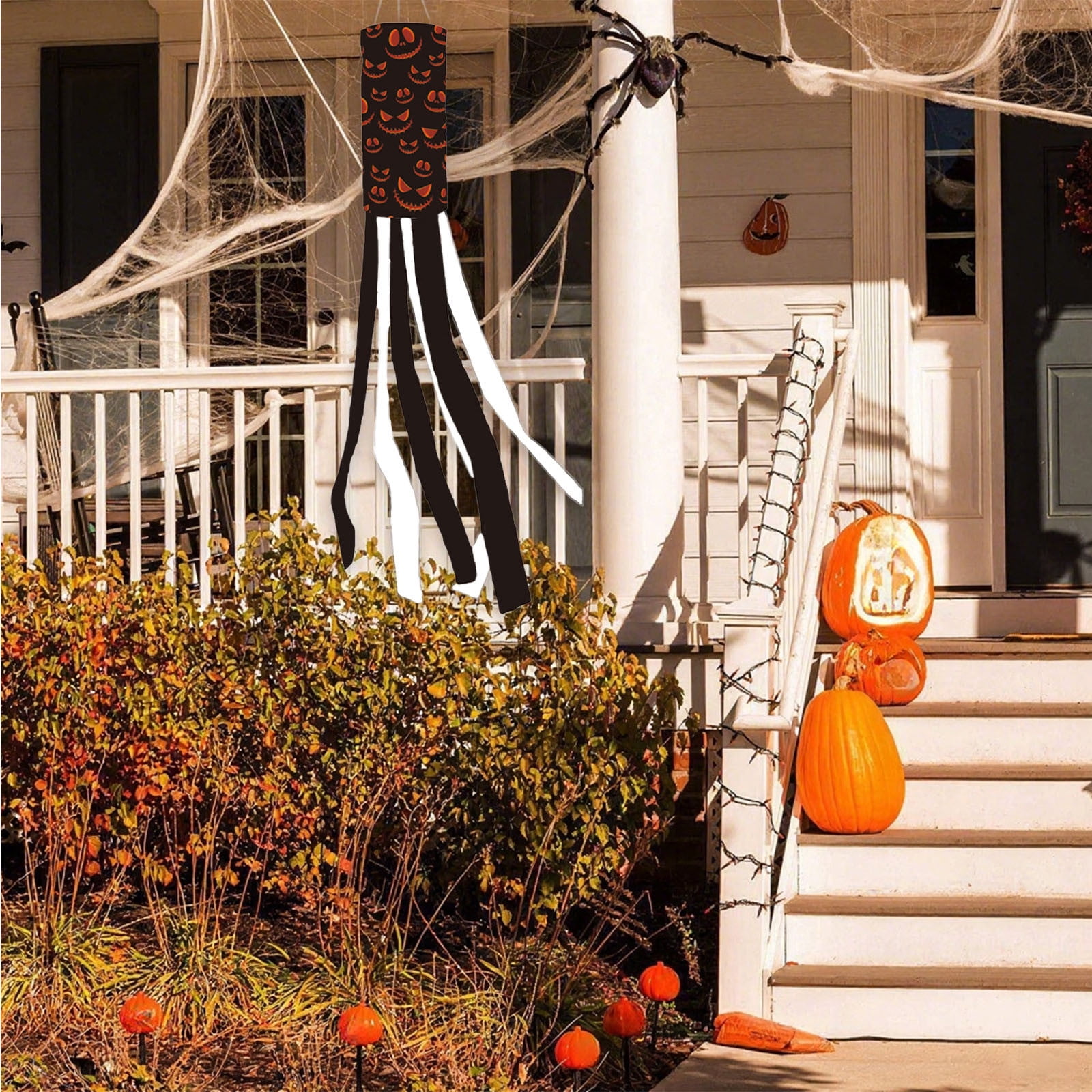 Aodebiao Spooky Halloween Wind Sock Flag - Outdoor Ghost Decorations ...