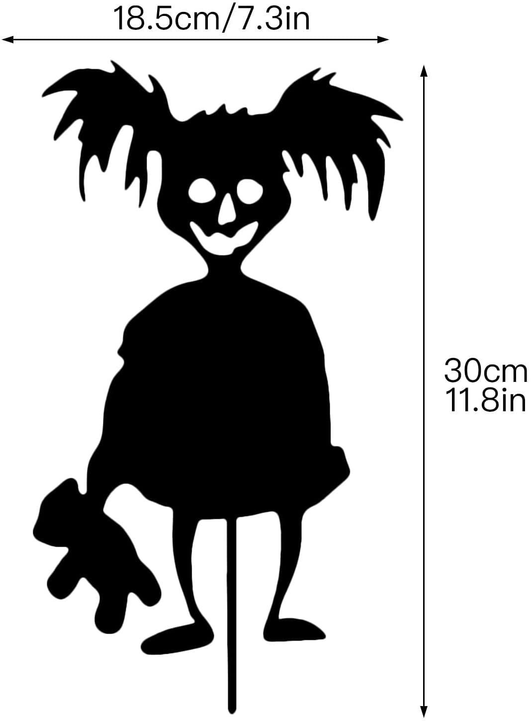 Aodebiao Spooky Halloween Yard Decorations - Metal Ghost Ground Stake ...
