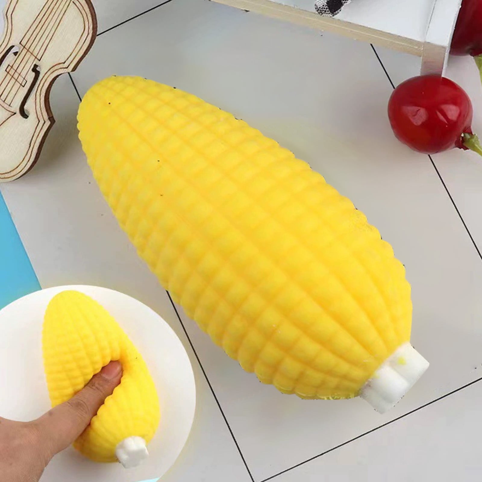Aodebiao Stress Relief Corn Toy Squeeze Fidget Sensory Play Anxiety ...