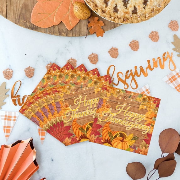 Aodebiao Thanksgiving Party Napkins Premium Paper Dinner Decor Autumn ...