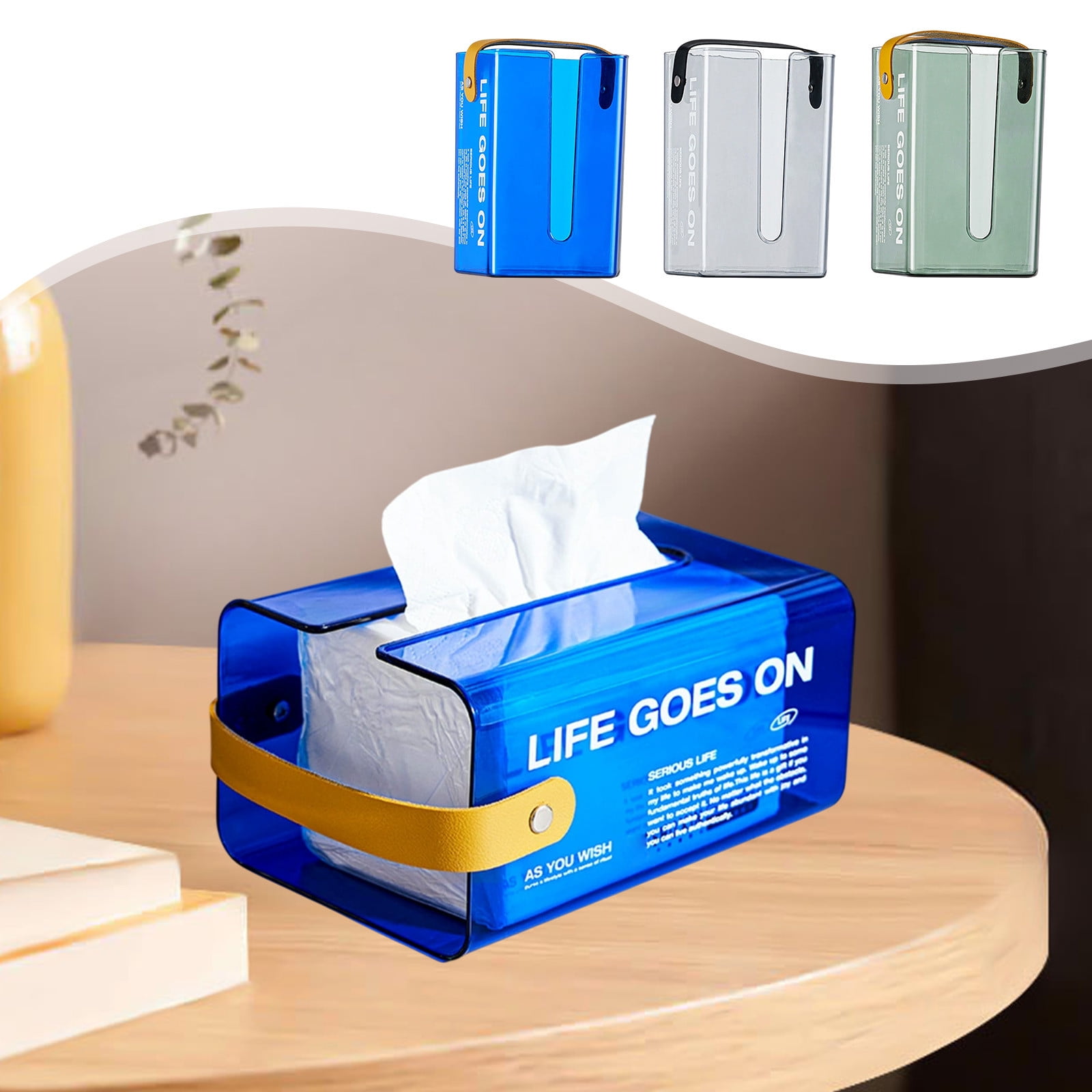 Aodebiao Tissue Box Shelf, Box Holder Wall Mount, No Punch Paper Roll ...