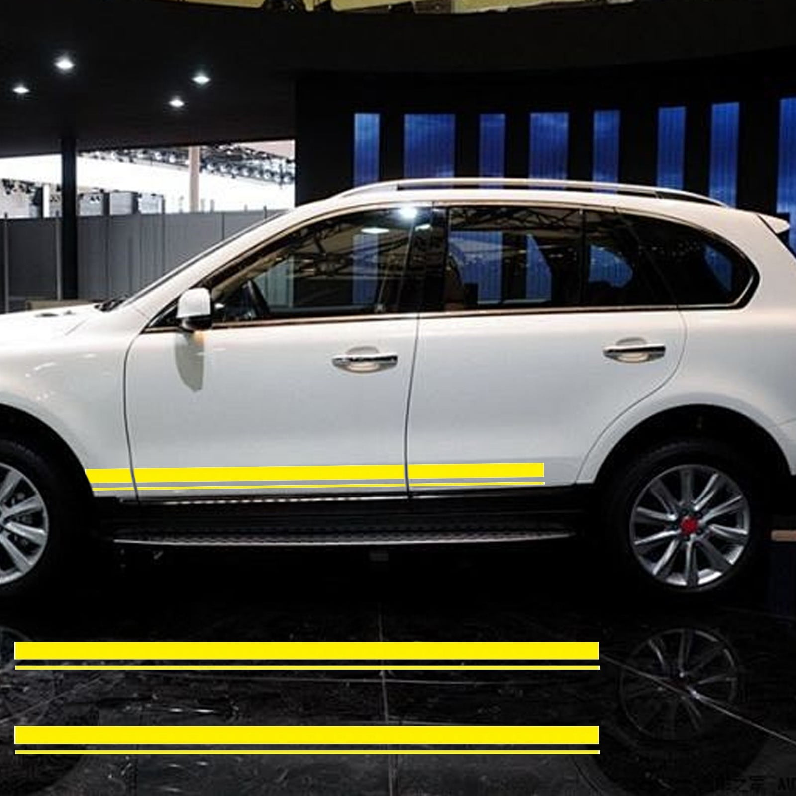 Aodebiao Universal Car Side Skirt Decals (2-Pack) - 195x7cm Vinyl ...