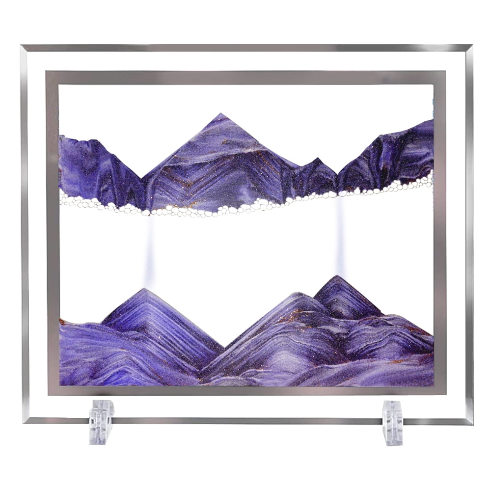 Aoderun Moving Sand Art Liquid Motion with Clear Frame Decor Home ...