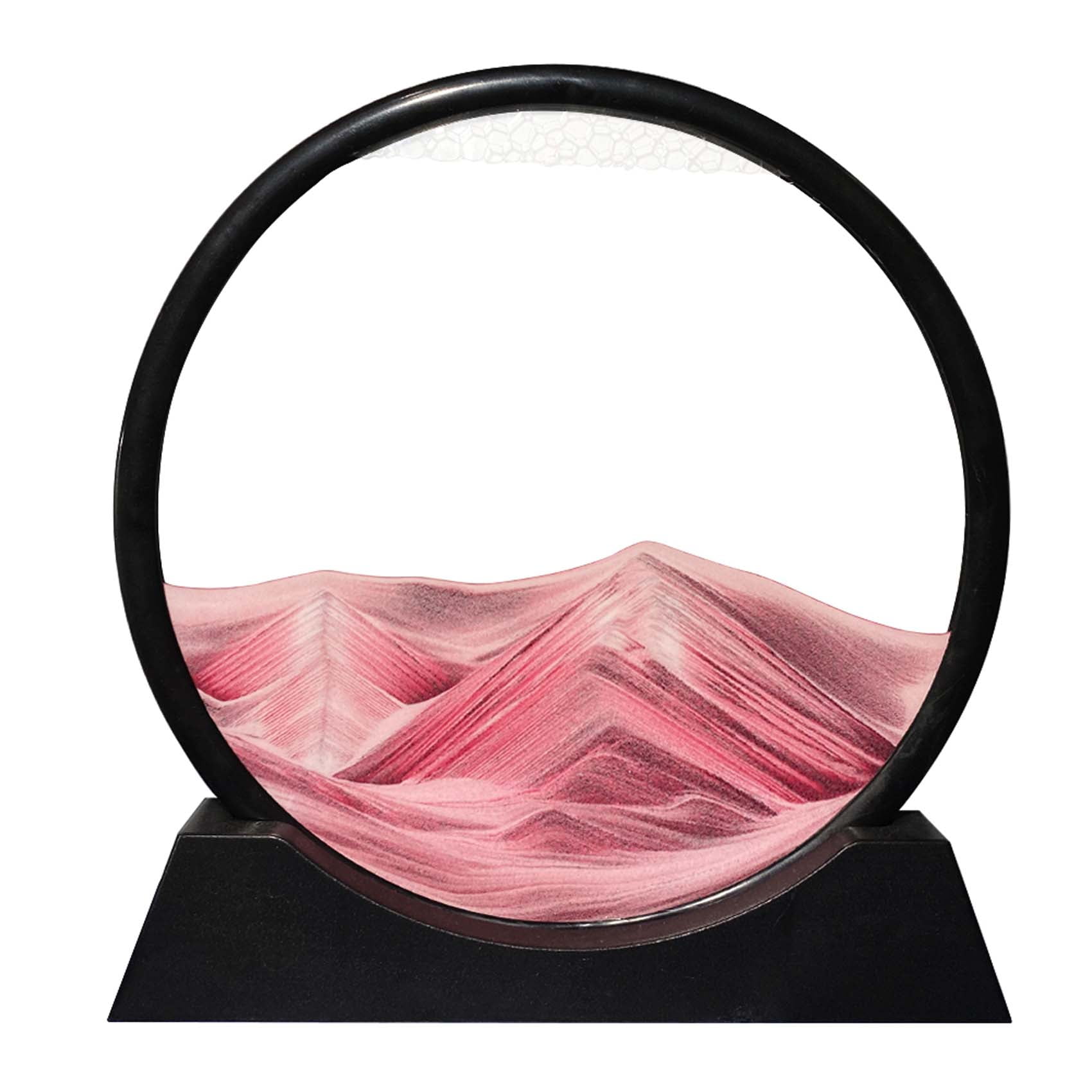 Aoderun Moving Sand Art Picture Glass Sand Art Liquid Motion with Black ...