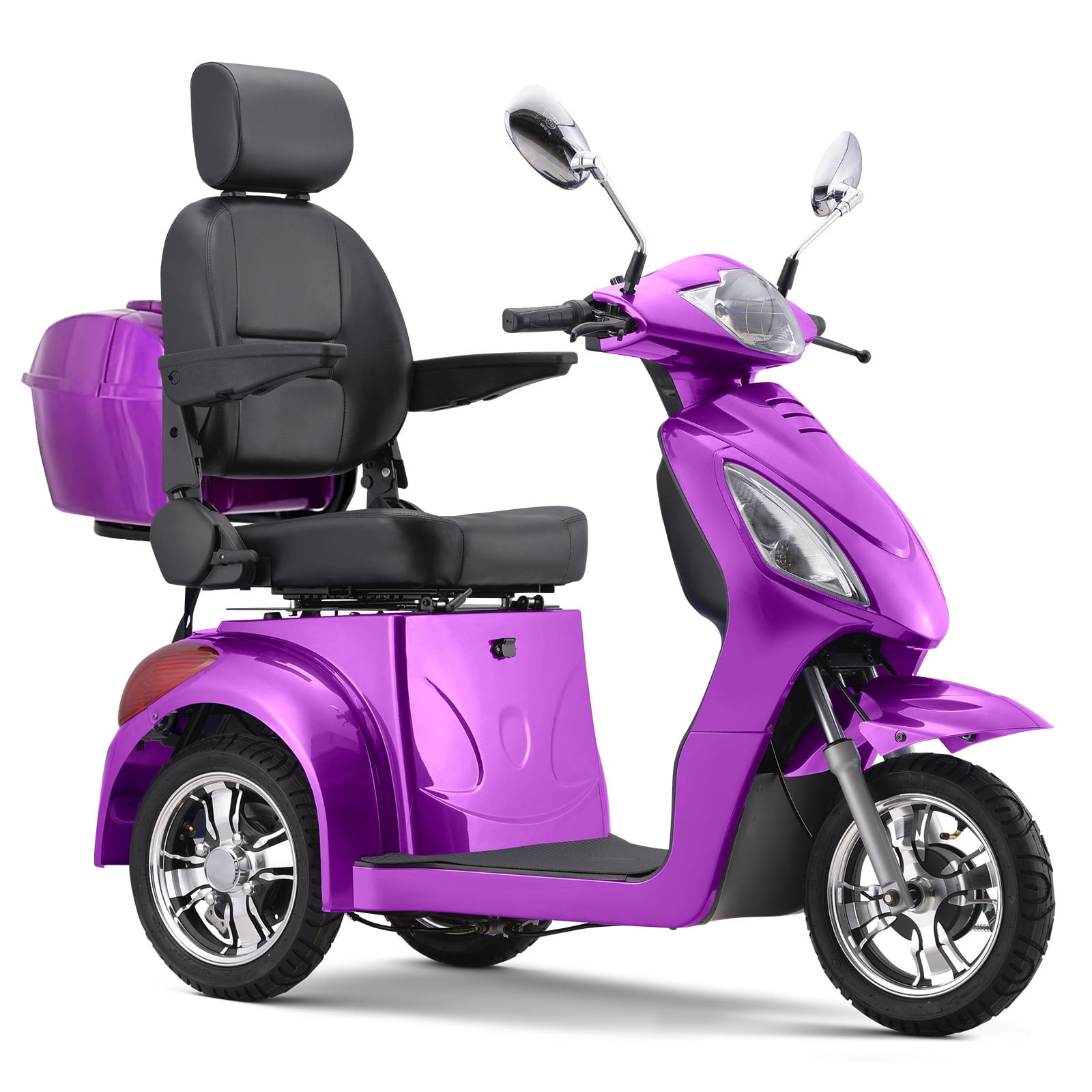 Aoemoe Electric Heavy Duty Mobility Scooters, Large 3-Wheels Wheelchair ...