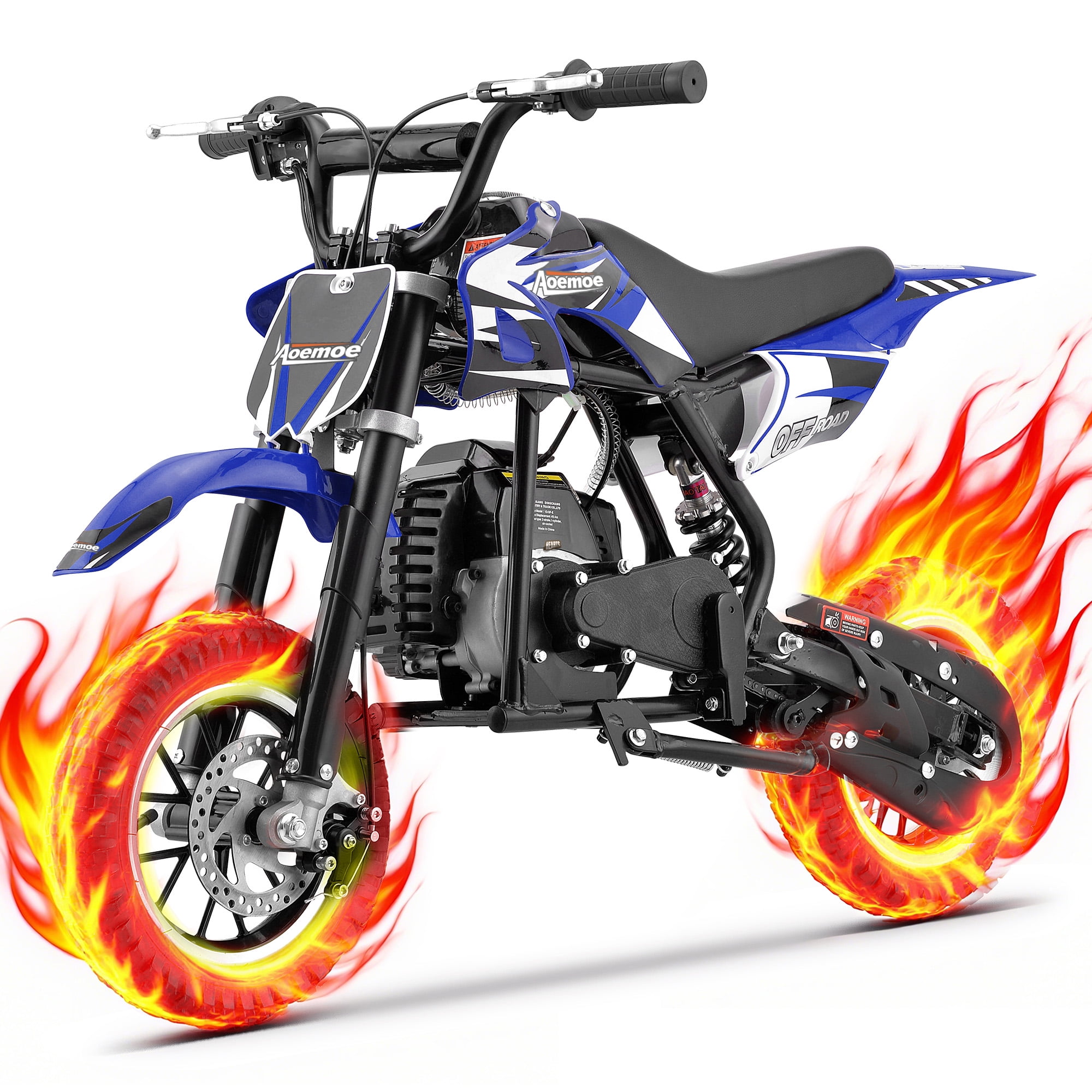 Aoemoe 49cc Kids Dirt Bike, Gasoline Powered 2-Stroke Mini Motorcycle ...