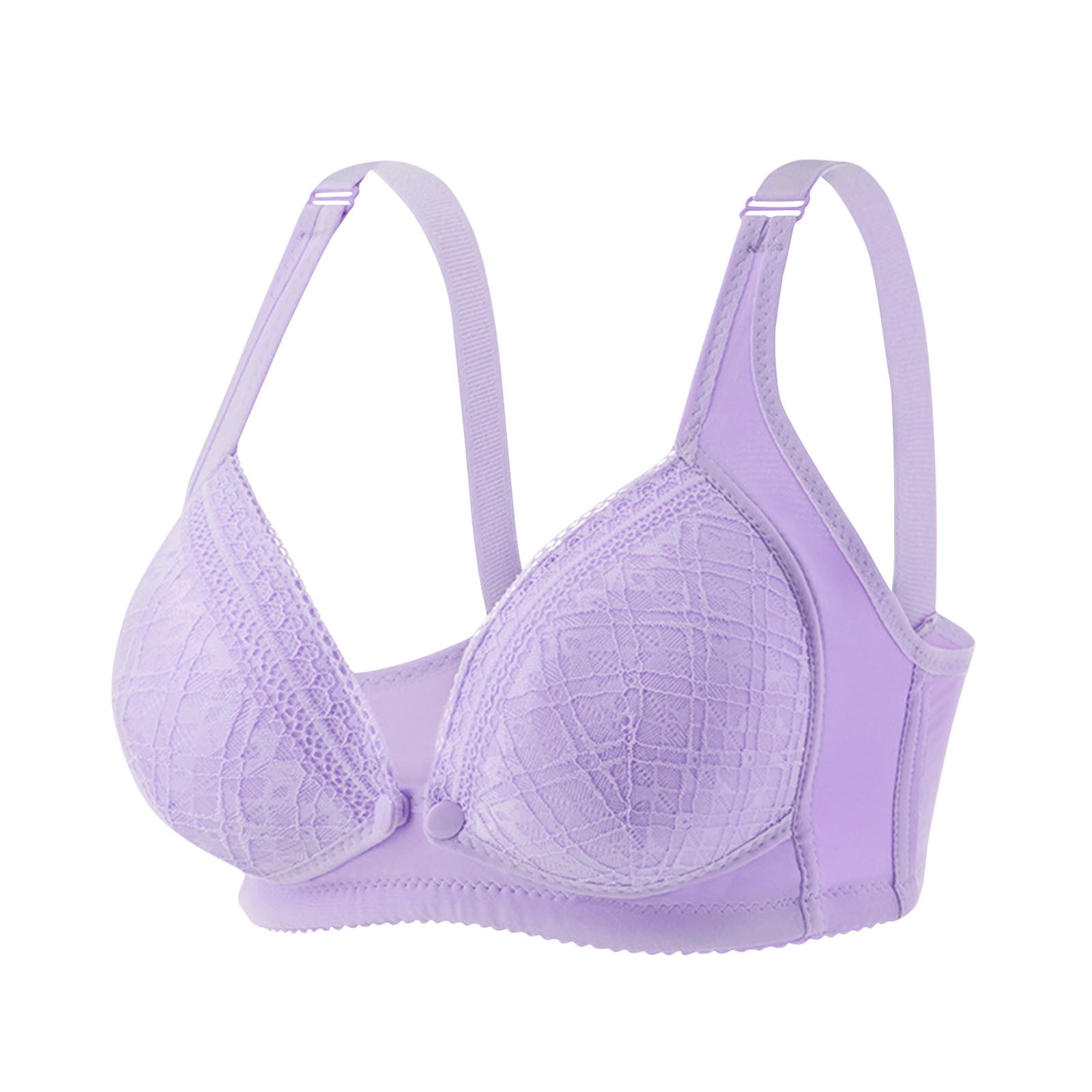 Aofany Bras for Women Comfort Front Close Bra Wirefree Push Up ...