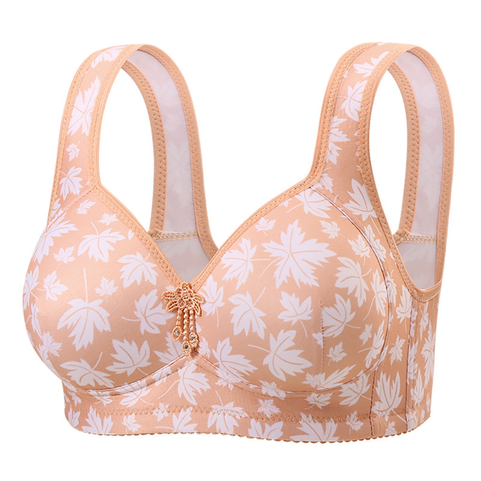 Aofany Bras for Women No Underwire Wide Straps Full Coverage Comfort ...