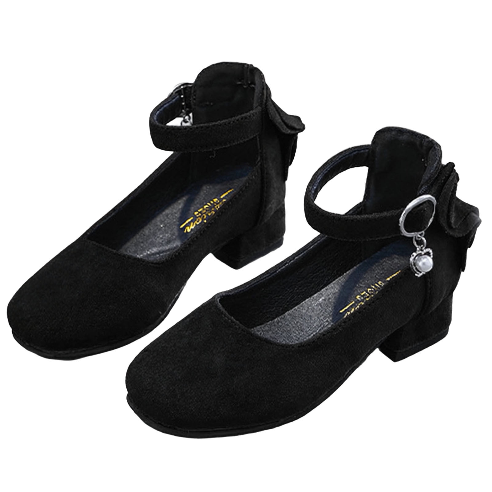 Aofany Children's Solid-color High Heels Leather Shoes Thin Style Shoe ...