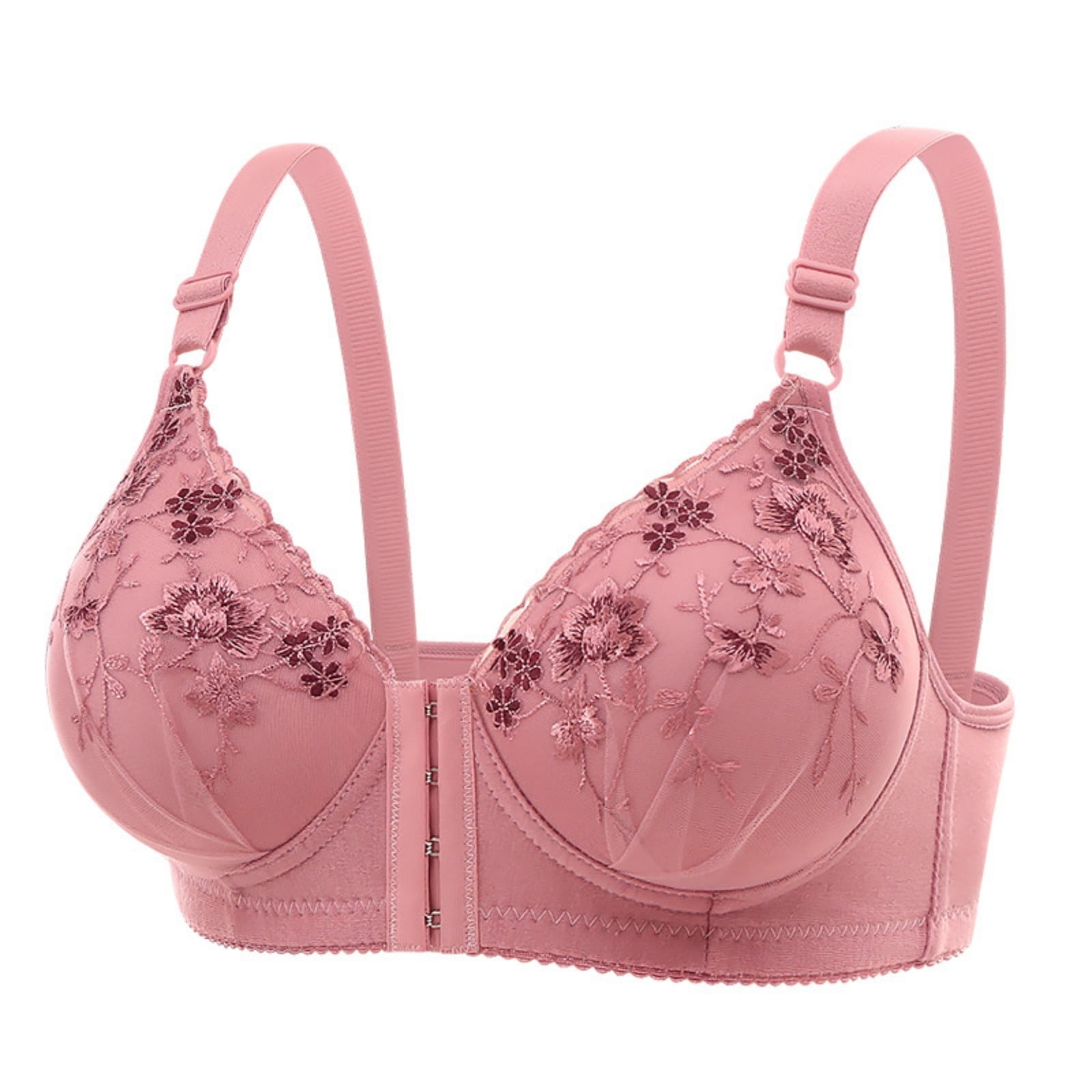 Aofany Comfortable Lace Senior Bras for Women Flower Printed Bras for ...