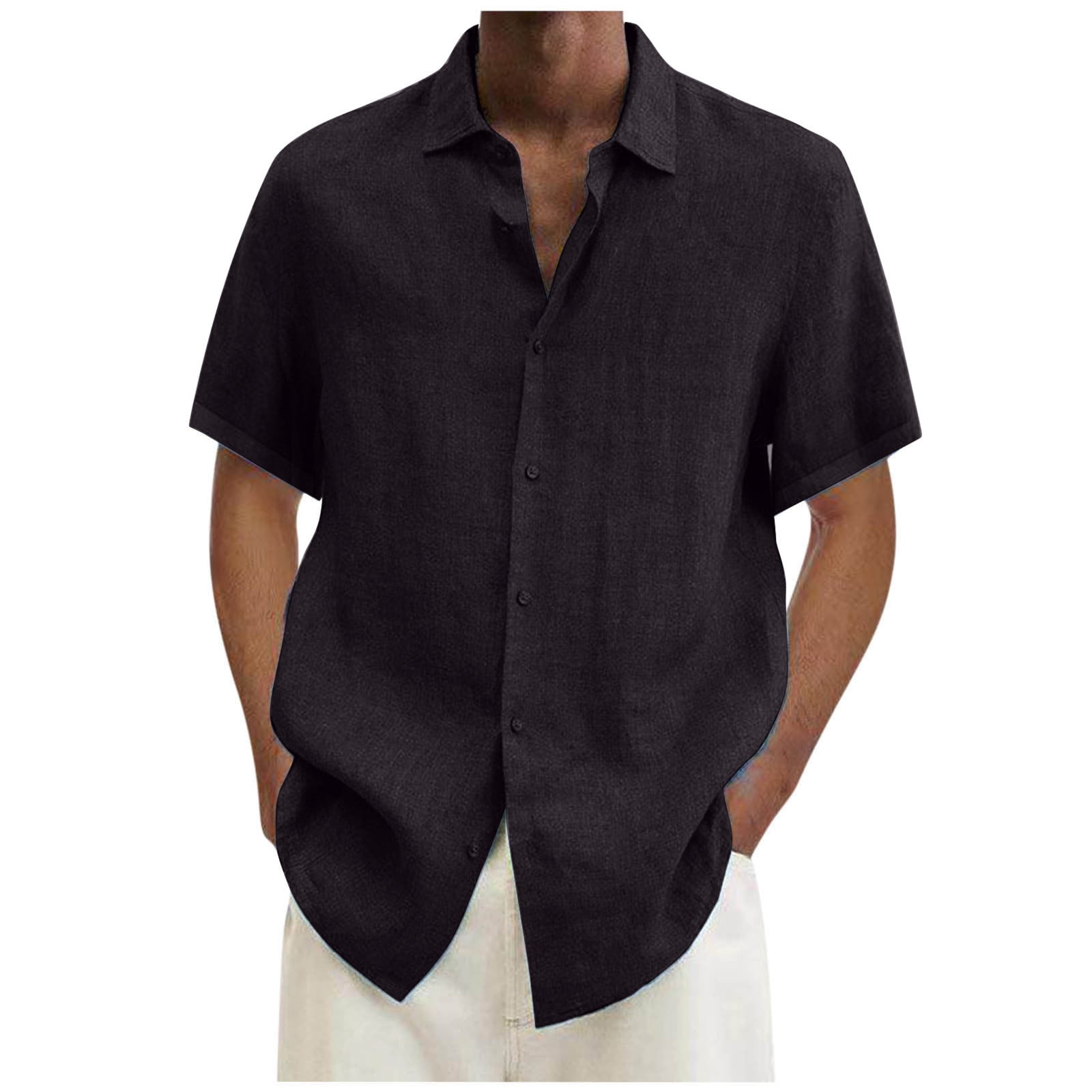 Aofany Hawaiian Shirt Men, Summer Casual Short Sleeve Button Down ...