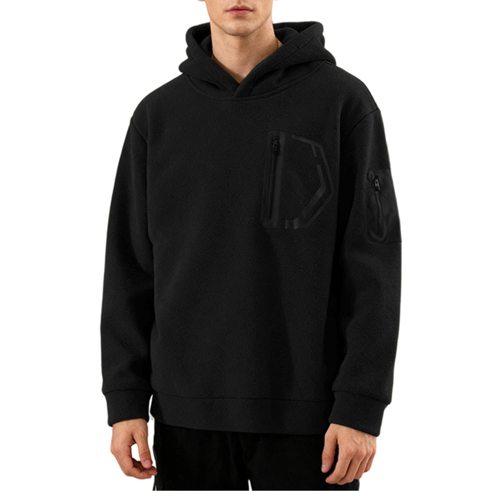 Aofany Heavyweight Men Hoodies Sweatshirts Fleece Long Sleeve ...
