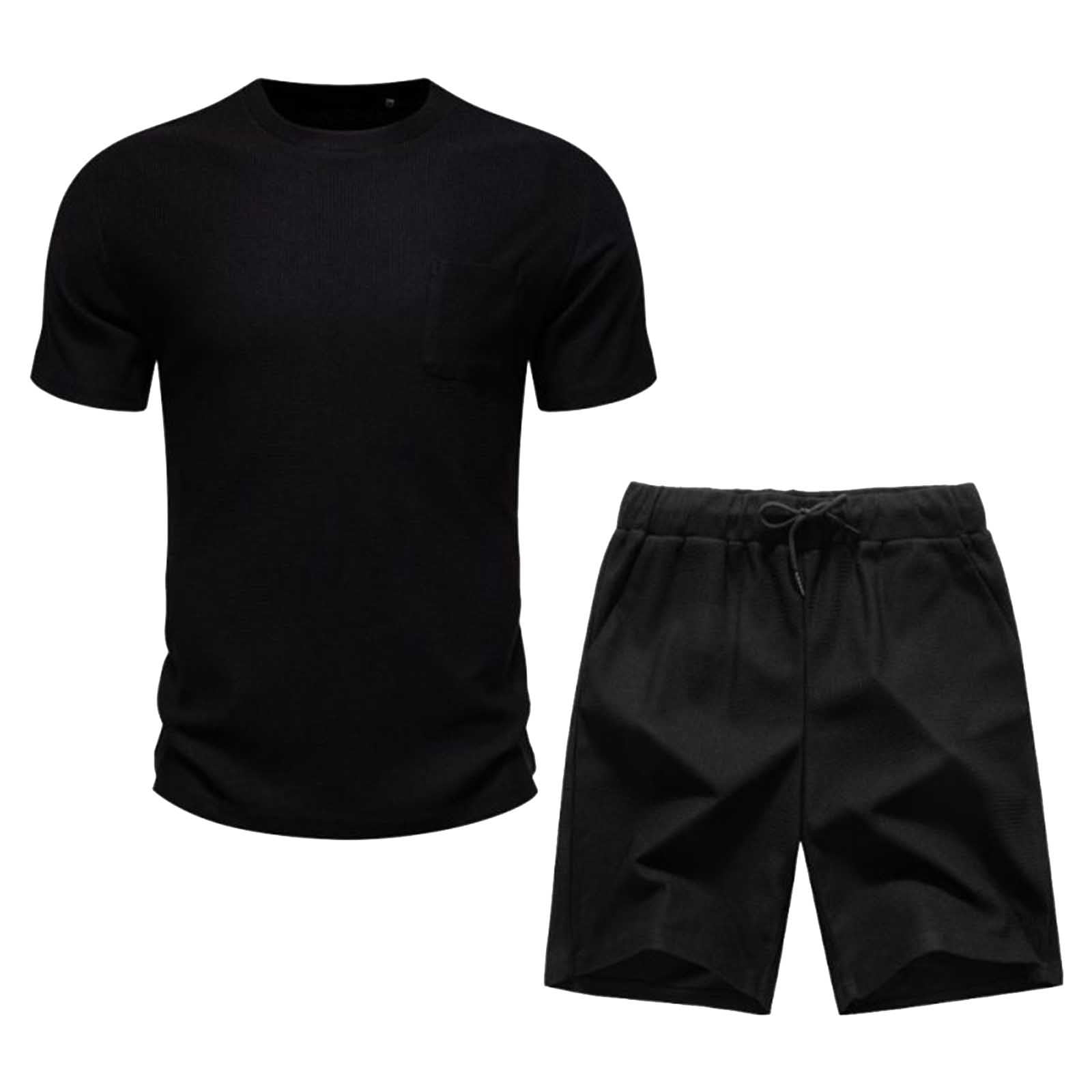 Aofany Mens Short Sets 2 Piece Outfits Fashion Summer Tracksuits Short ...