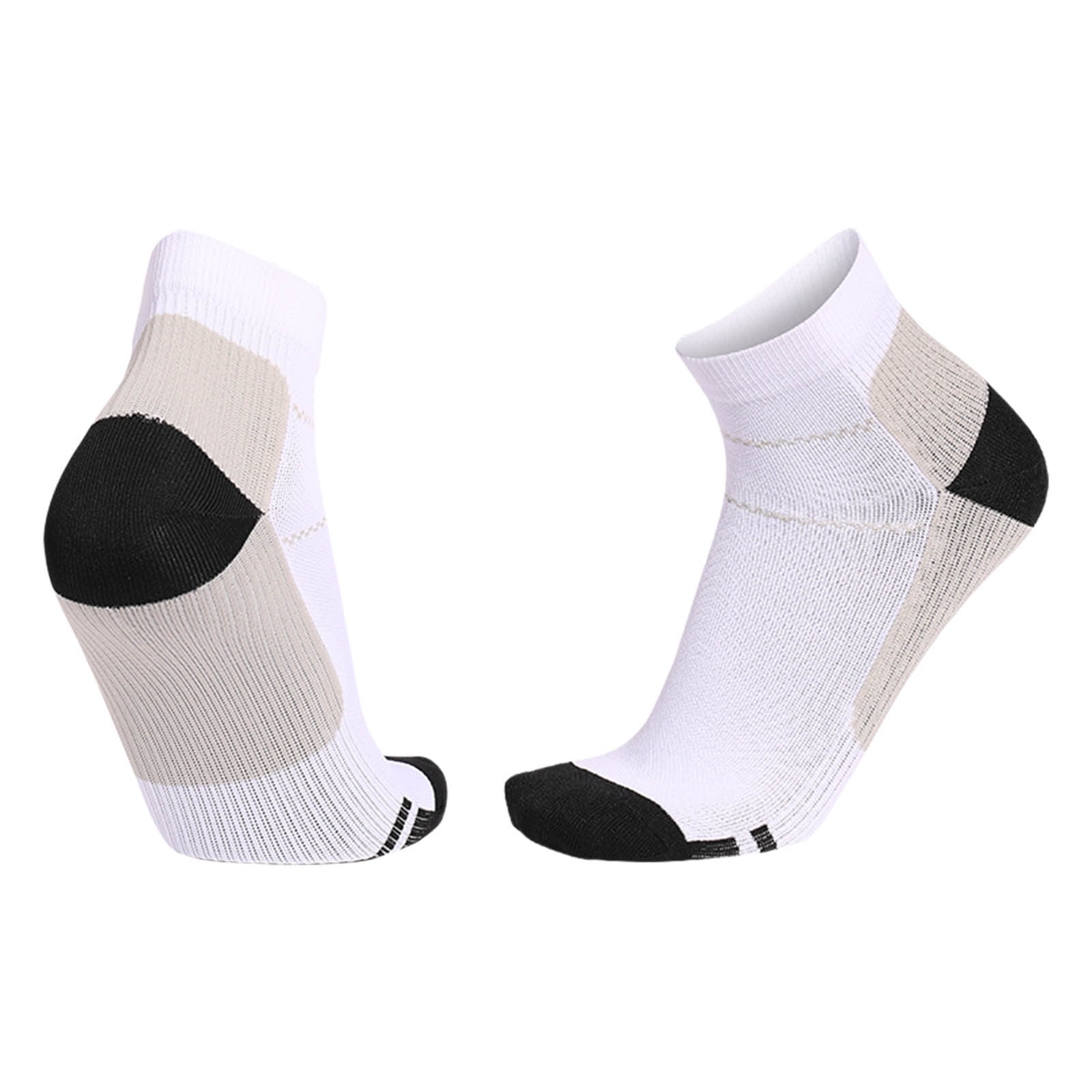 Aofany Mens Socks Running Ankle Socks Mid Cut Cushioned Breathable ...