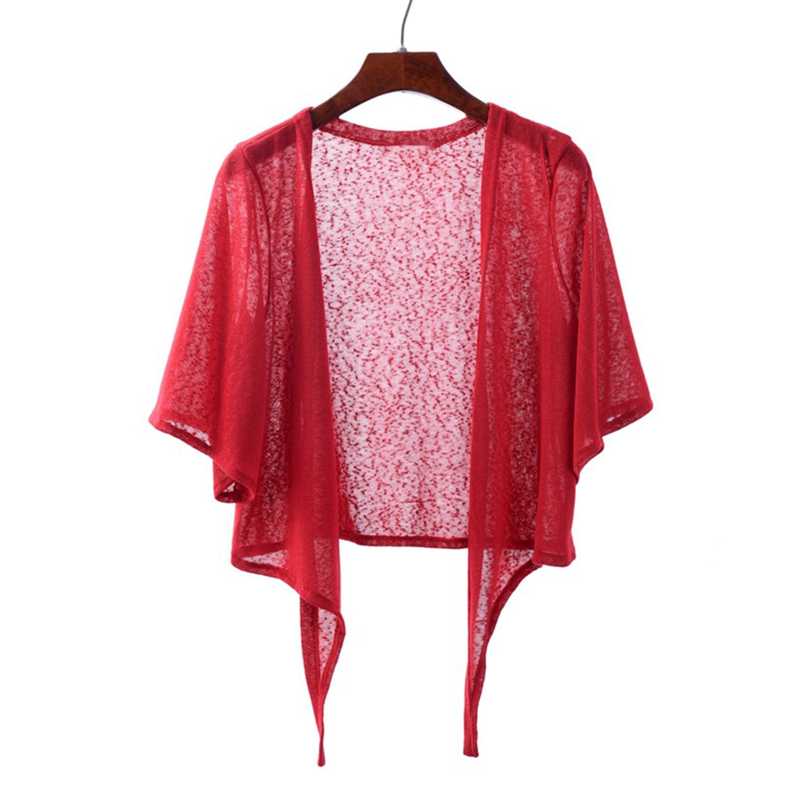 Aofany Short Sleeve Cardigans for Women Summer Casual Solid Color ...