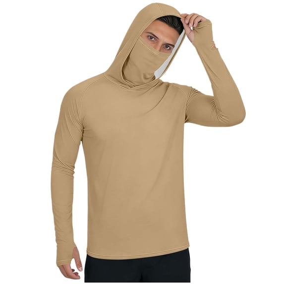 Aofany Sun Protection Shirts for Men with Face Cover Uv Spf Upf 50 ...