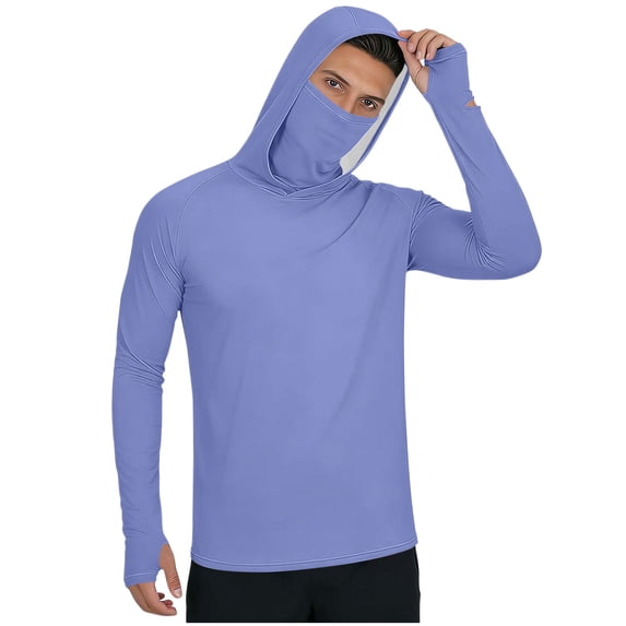 Aofany Sun Protection Shirts for Men with Face Cover Uv Spf Upf 50 ...