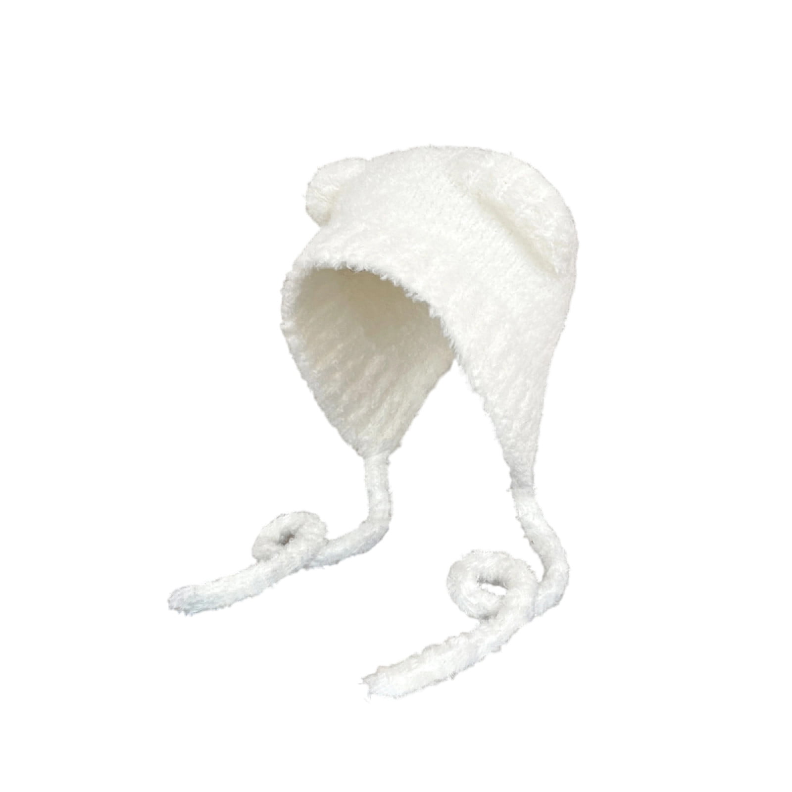 Aofany Winter Hats for Women with Ear-Flaps Pom-Pom Strap Beanies ...