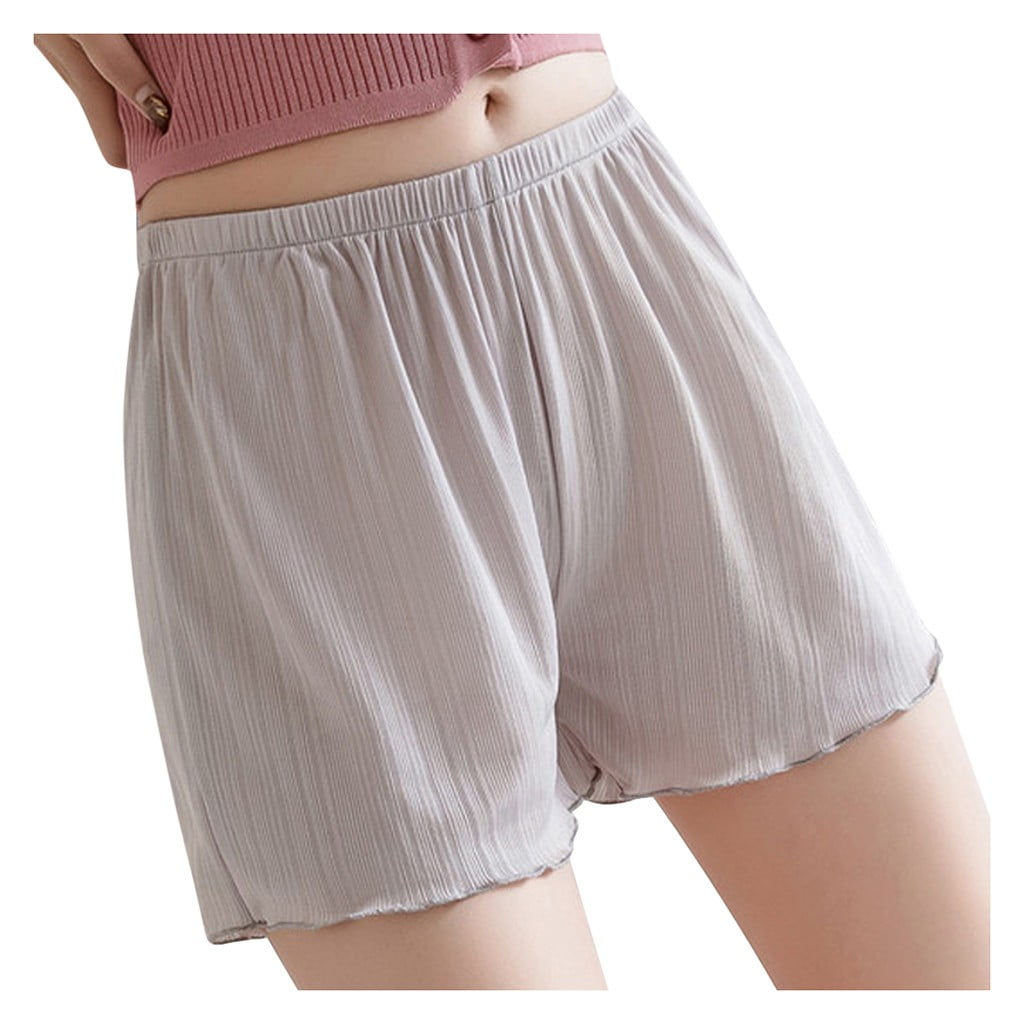 Aofany Women Plus Size Summer Boxers, Solid Color, Comfortable ...