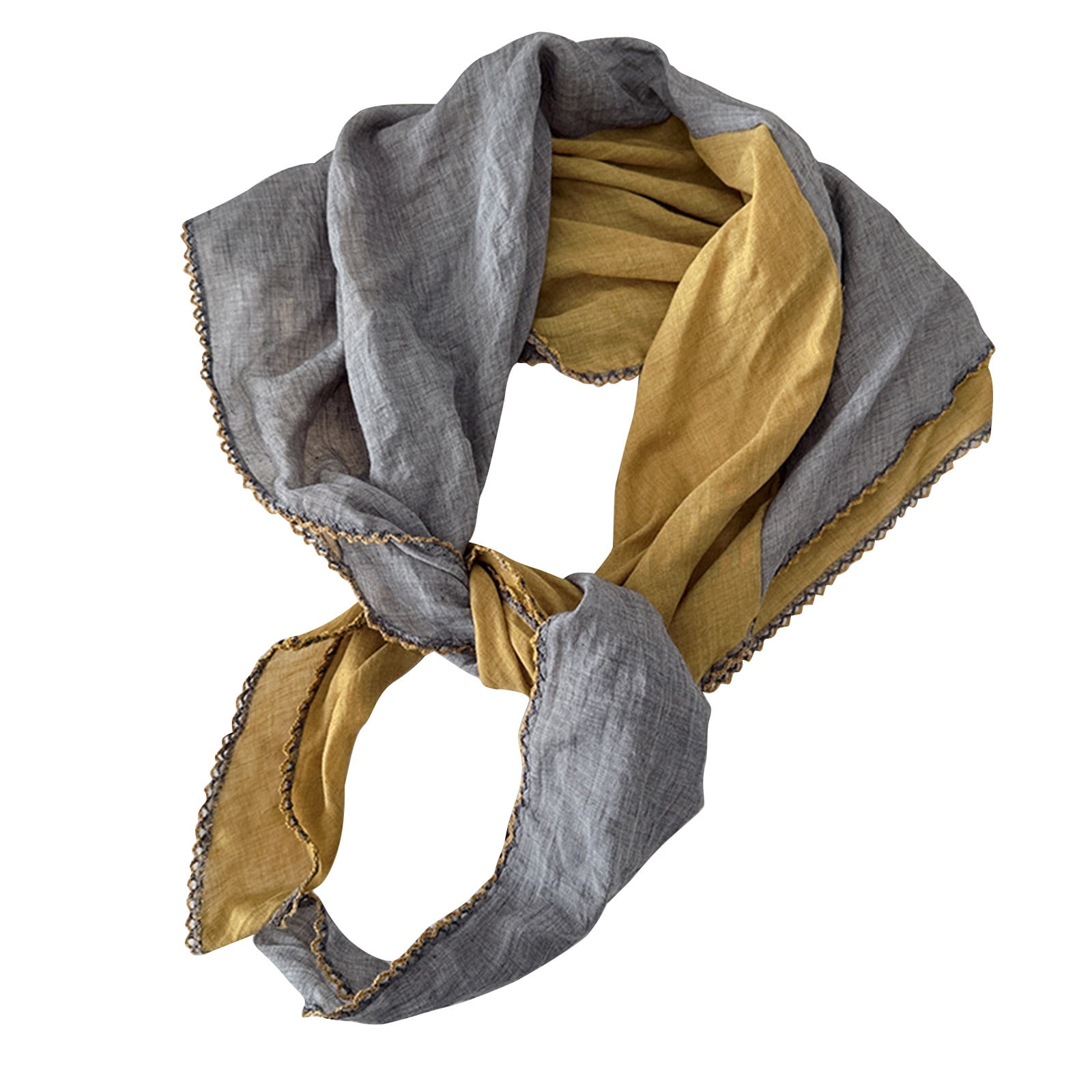 Aofany Women's Cotton Linen Scarves Lady Light Soft Fashion Solid Scarf ...
