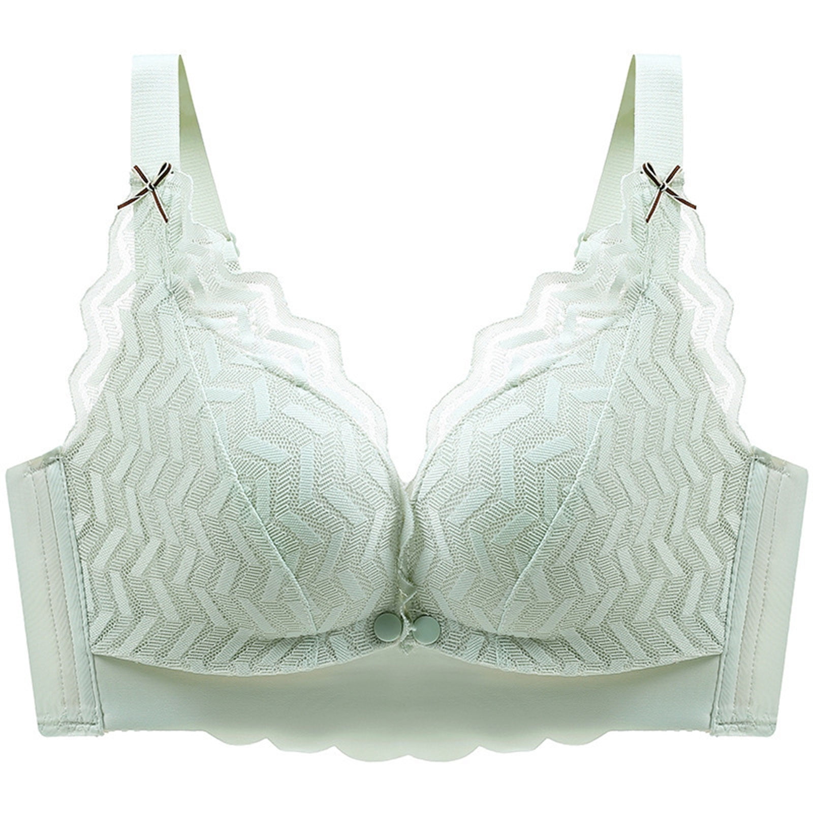 Aofany Women's Front Buckle Lace Underwear Postpartum Feeding Prevent ...
