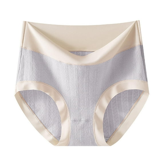 Aofany Womens Cotton Brief Underwear Cotton Underwear High Waisted Briefs Soft Stretch Full ...