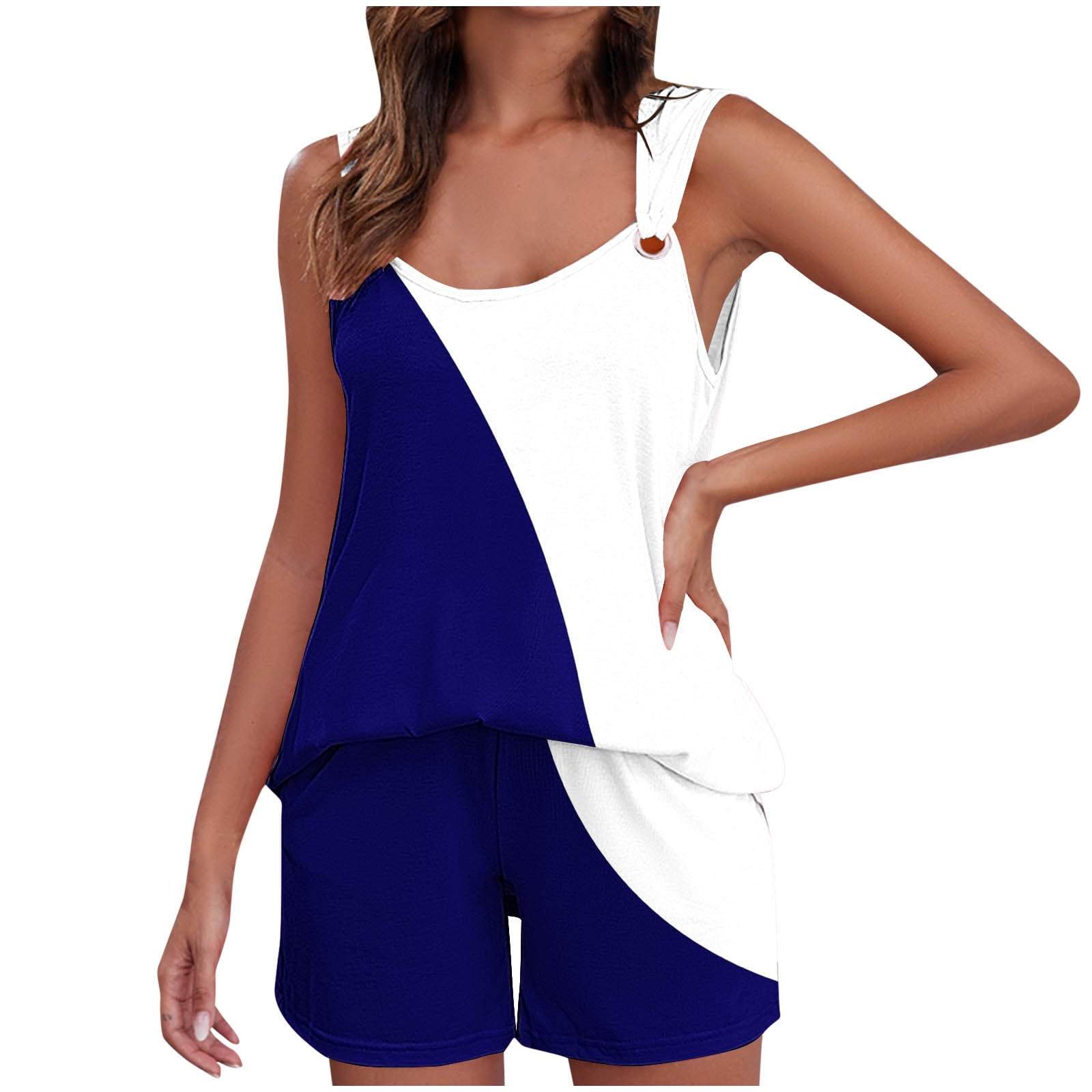 Aofany Womens Summer 2 Piece Outfits Vacation Casual Trendy Camisole ...