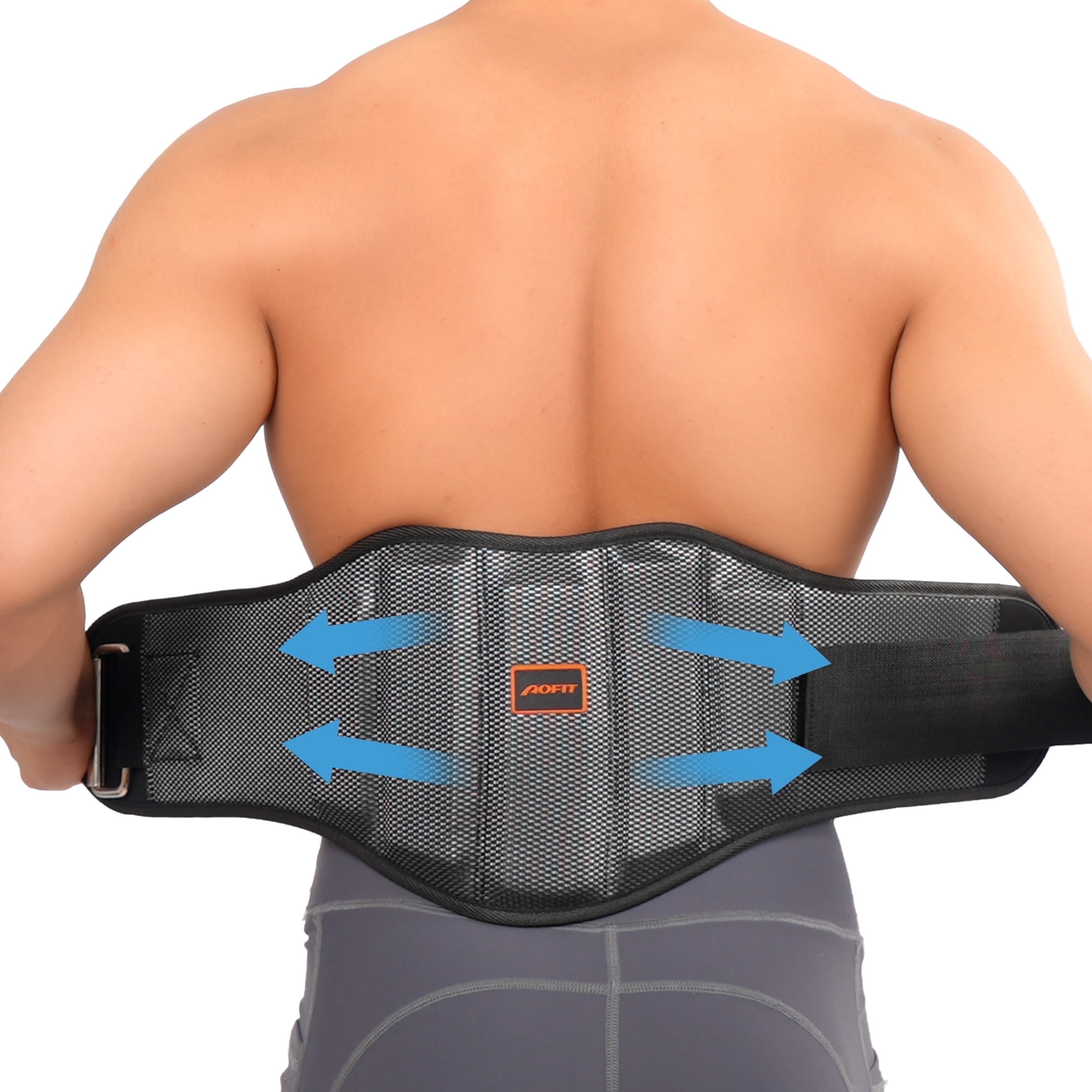 Aofit Adult's Back Support Brace with Lumbar Support Pad for Pain ...