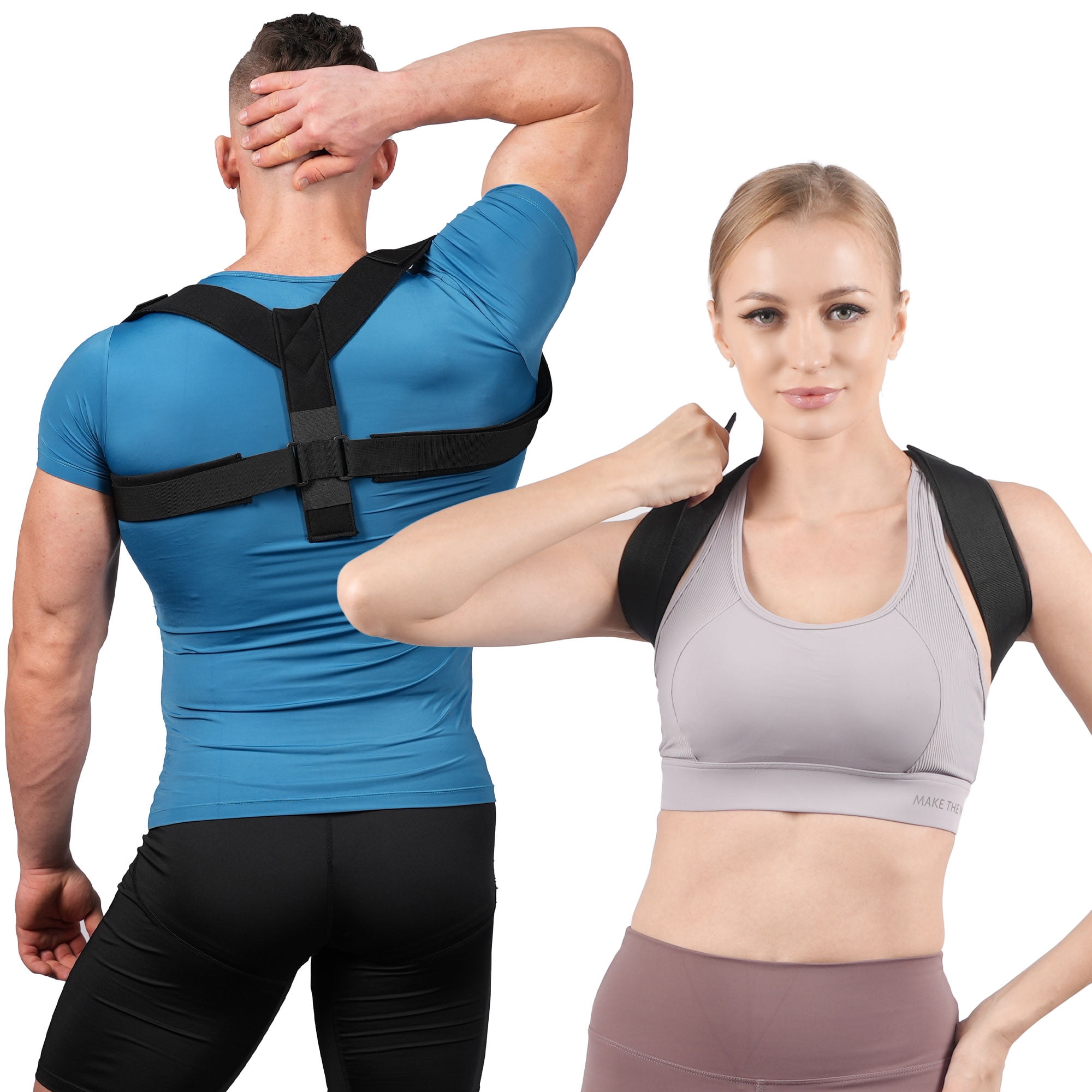 Aofit Posture Corrector Upper Back Support Belt Unisex Adjustable ...