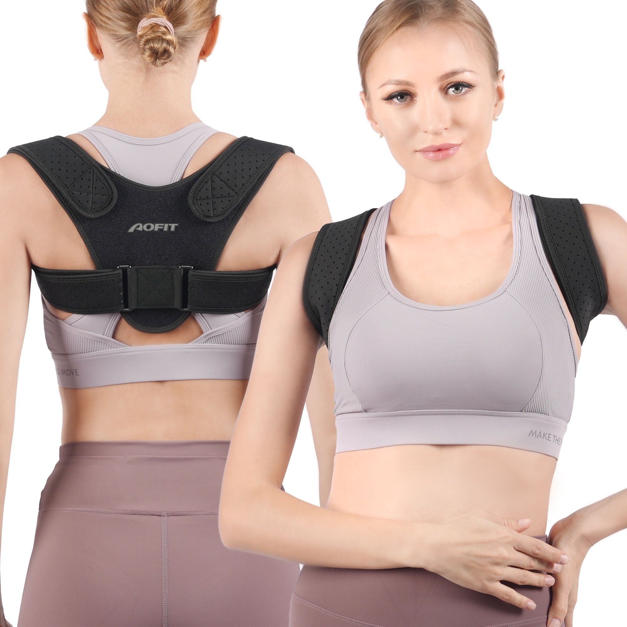 Aofit Back Brace Posture Corrector for Women and Men,Adjustable Upper ...