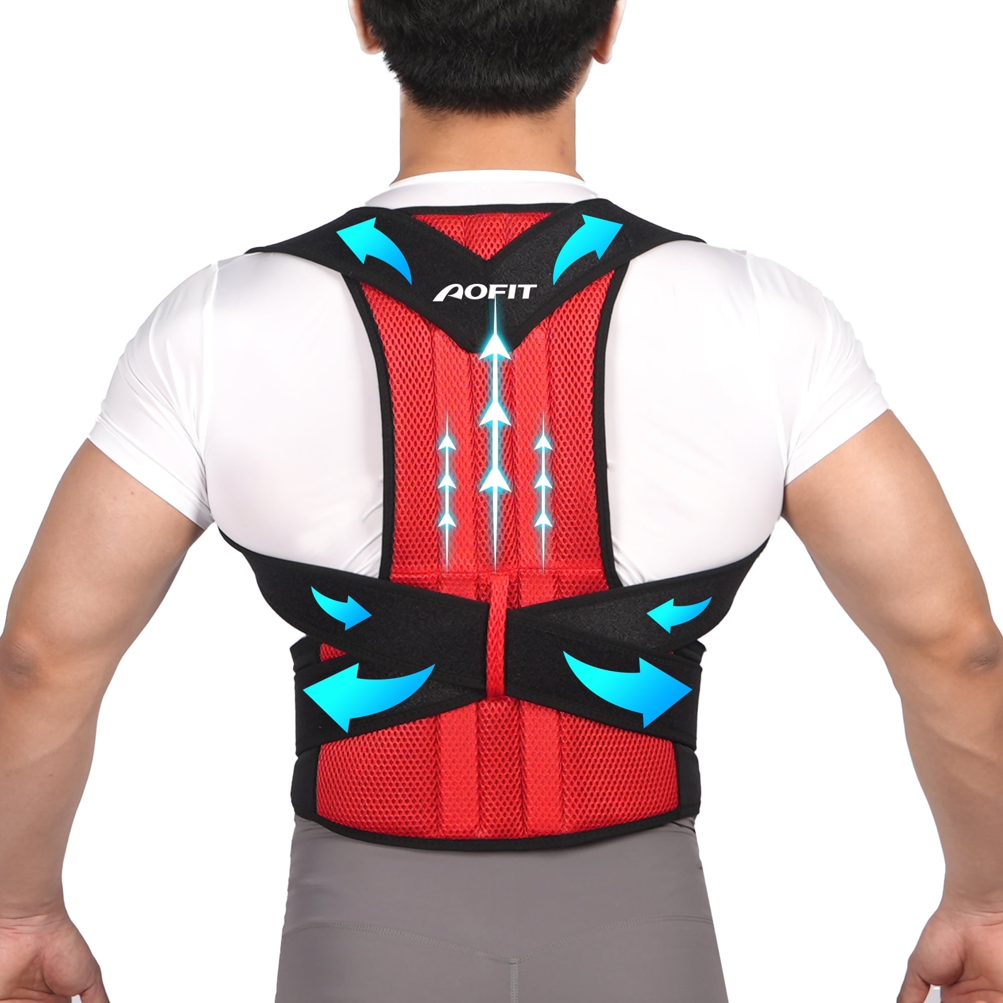 "Aofit Back Brace Posture Corrector, Adjustable Lumbar Support Belt for ...