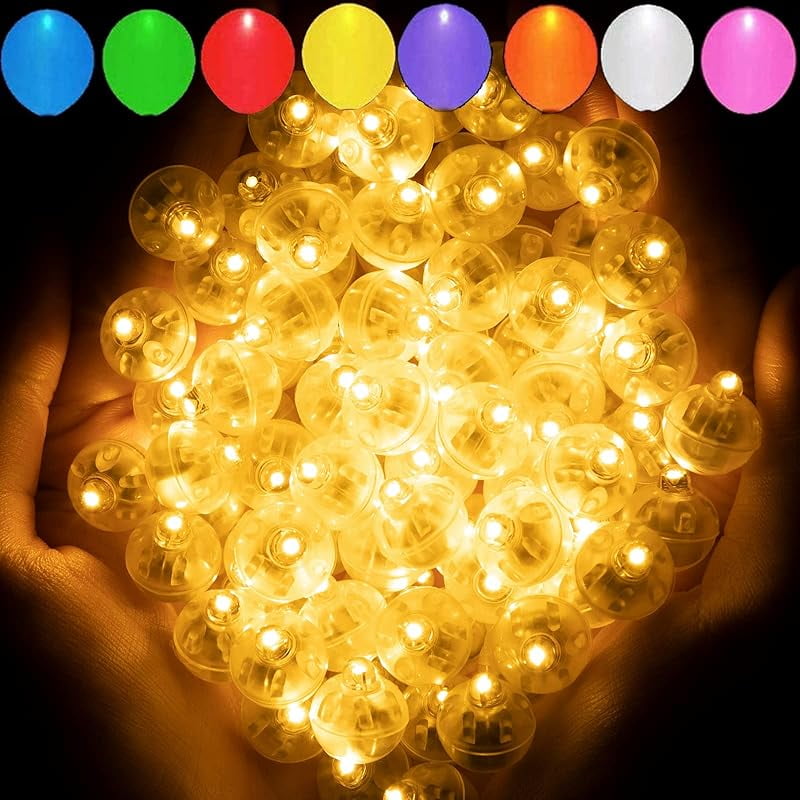 Aogist 100pcs Red Balloon Lights,Long Standby Time Waterproof Mini ...