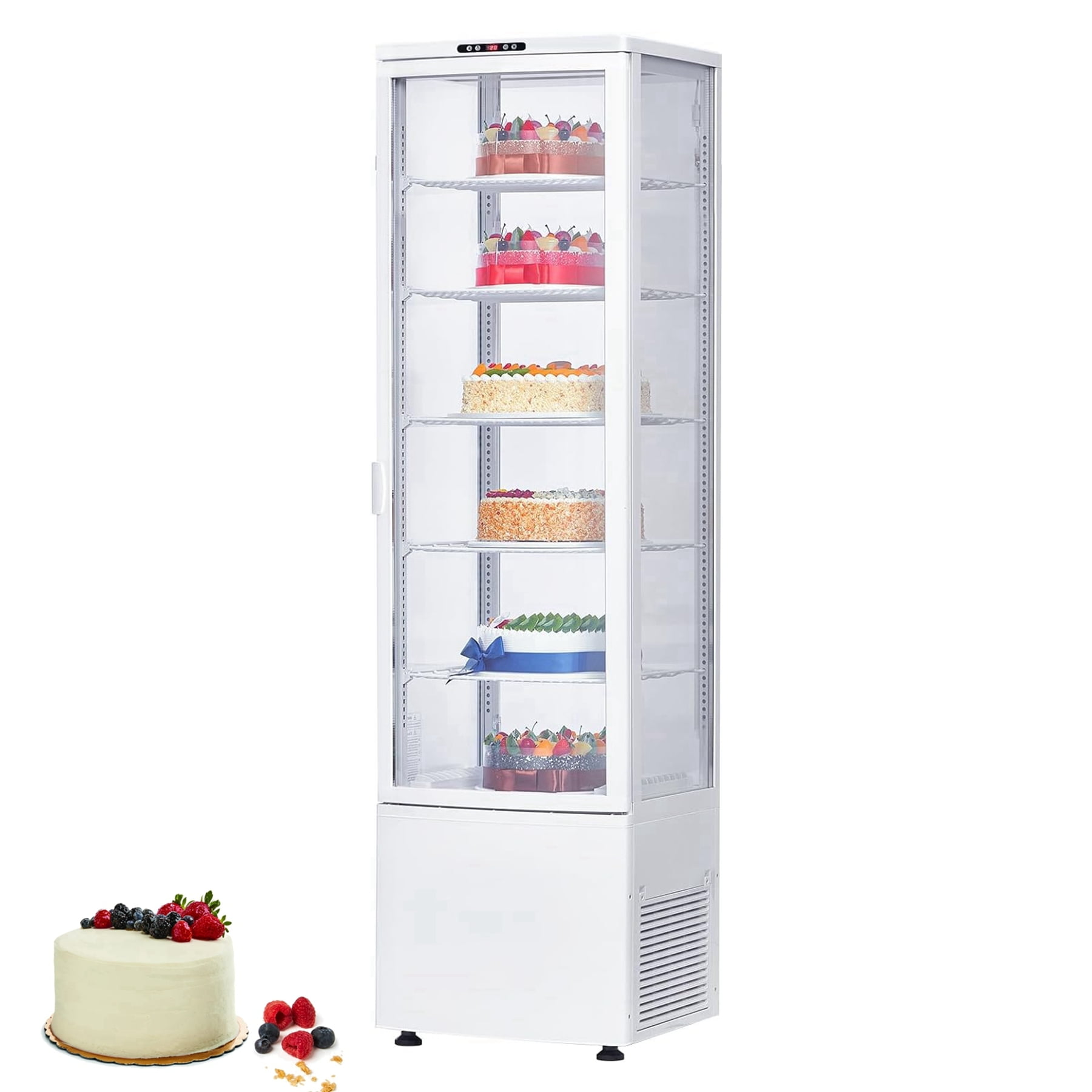Aoile 10.9 Cu.Ft Commercial Refrigerated Display Case, Upright Single ...