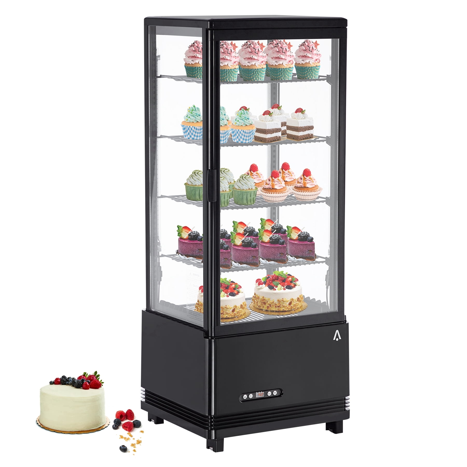 Aoile 3.5 Cu. Ft Commercial Countertop Refrigerator Display Case with ...