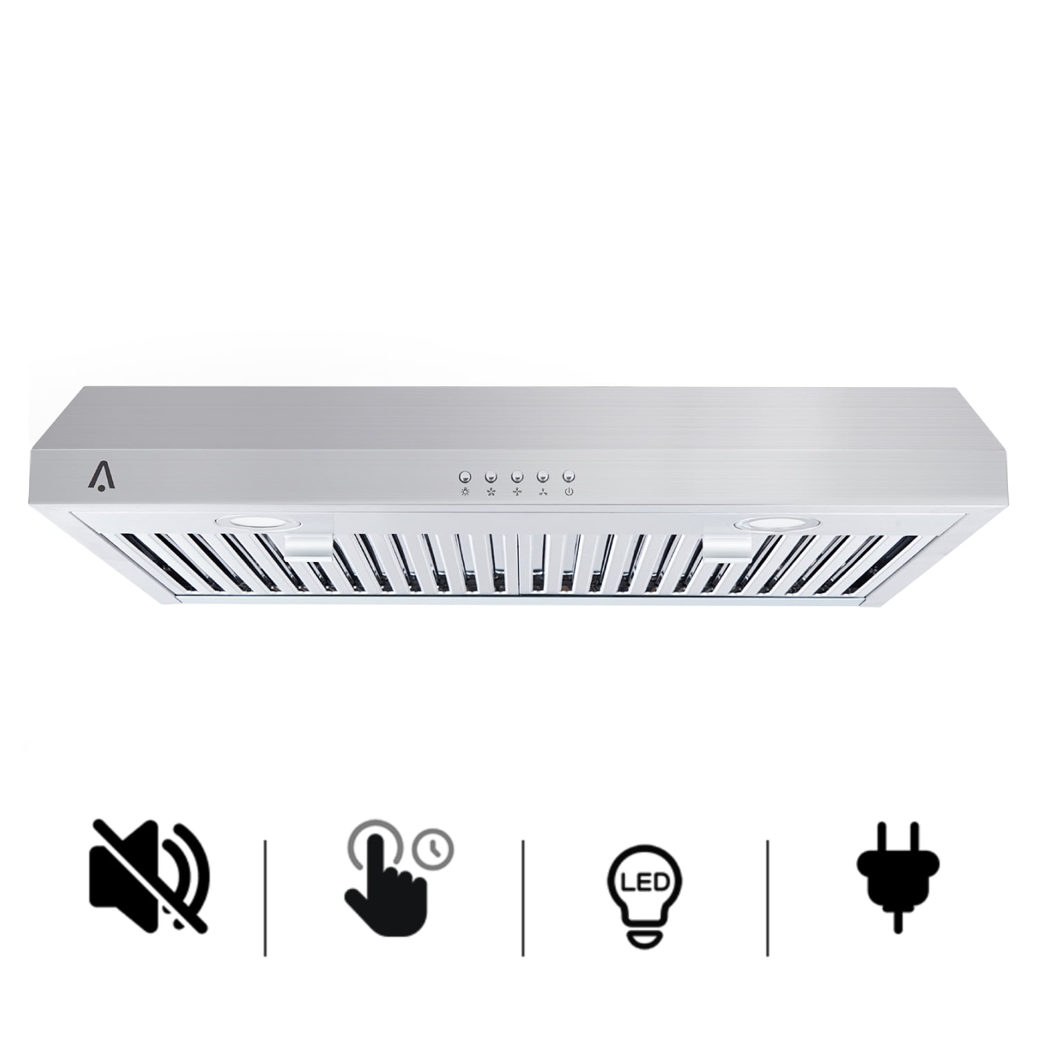 Aoile 30 inch Under Cabinet Range Hood with 3 Speed Exhaust Fan ...