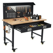 DuraMax 72x24in Rolling Workbench with 3 Drawers for Home, Garage ...
