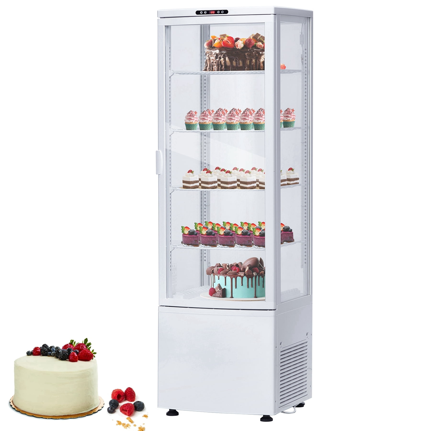 Aoile 8.4 Cu.Ft Commercial Display Refrigerator, Single Door Fridge ...