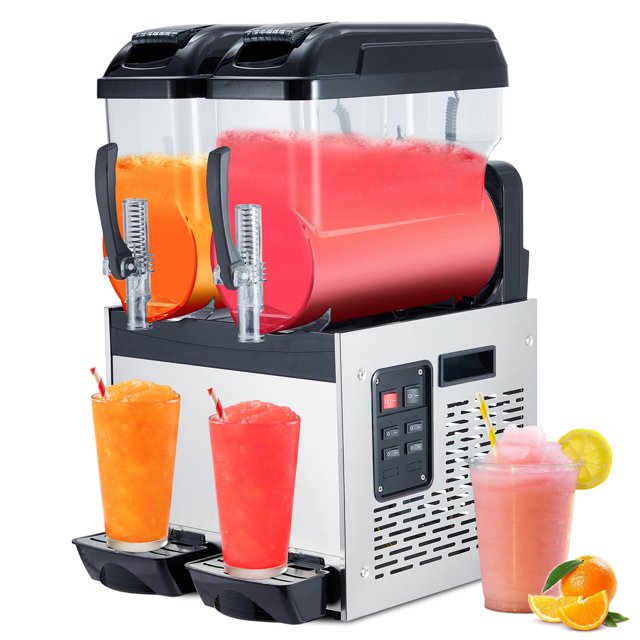 Aoile Home Countertop Slushie Beverage Machine, 6.4 Gal 2-Tank Frozen ...