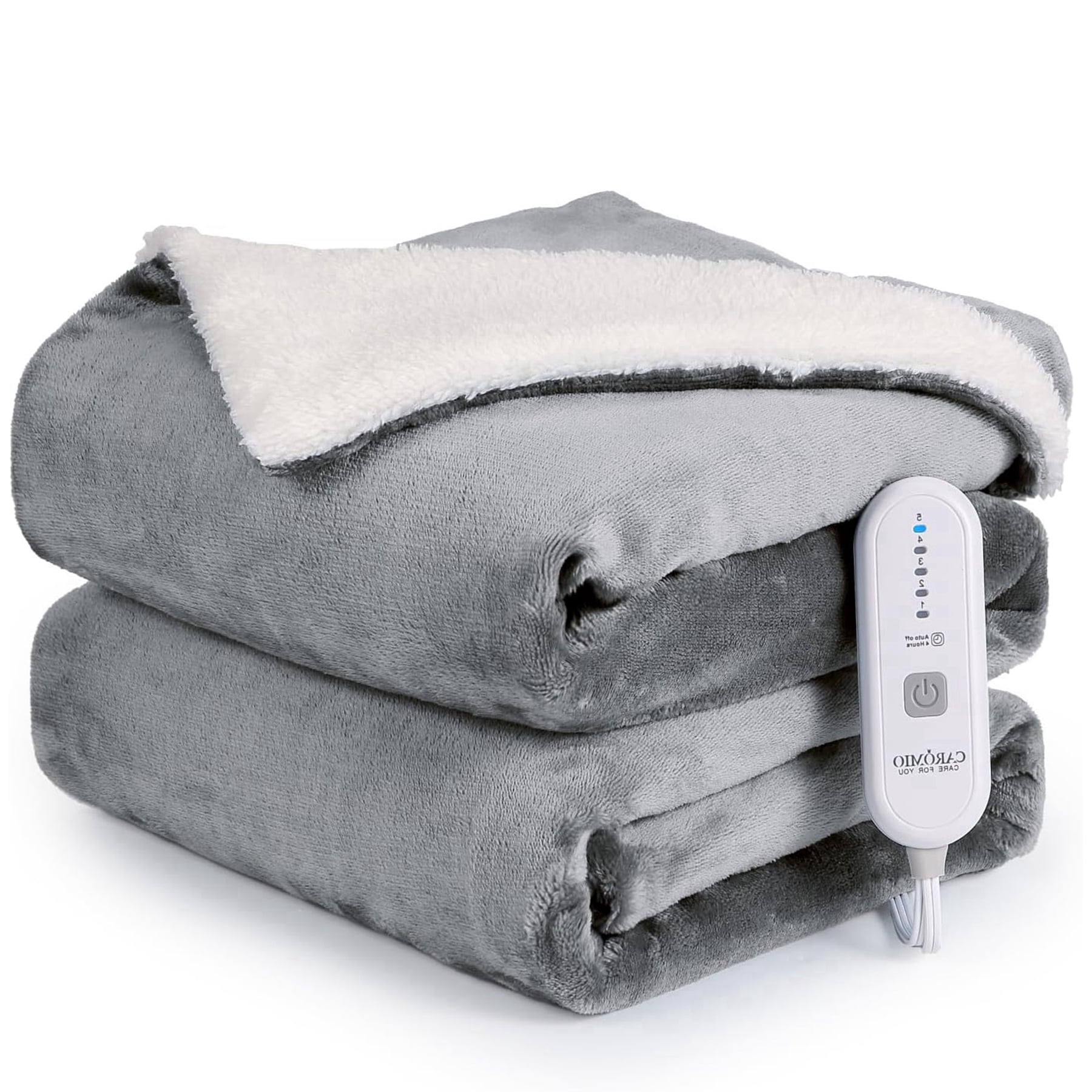 Aoile Electric Heated Blanket Queen, Fast Heating with with 5 Heating ...