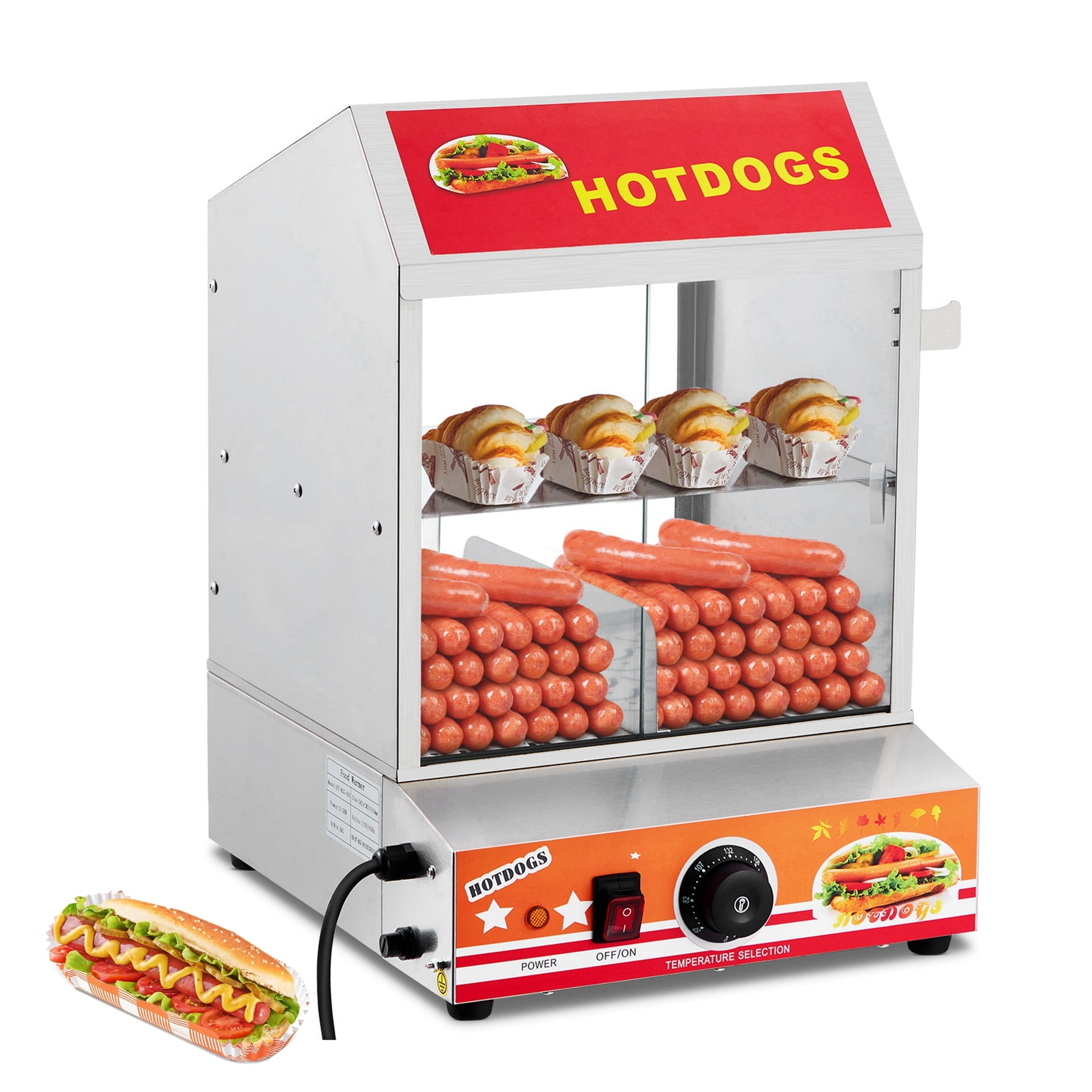 Customer reviews for Aoile Electric Hot Dog Steamer with Bun Warmer, 2 ...