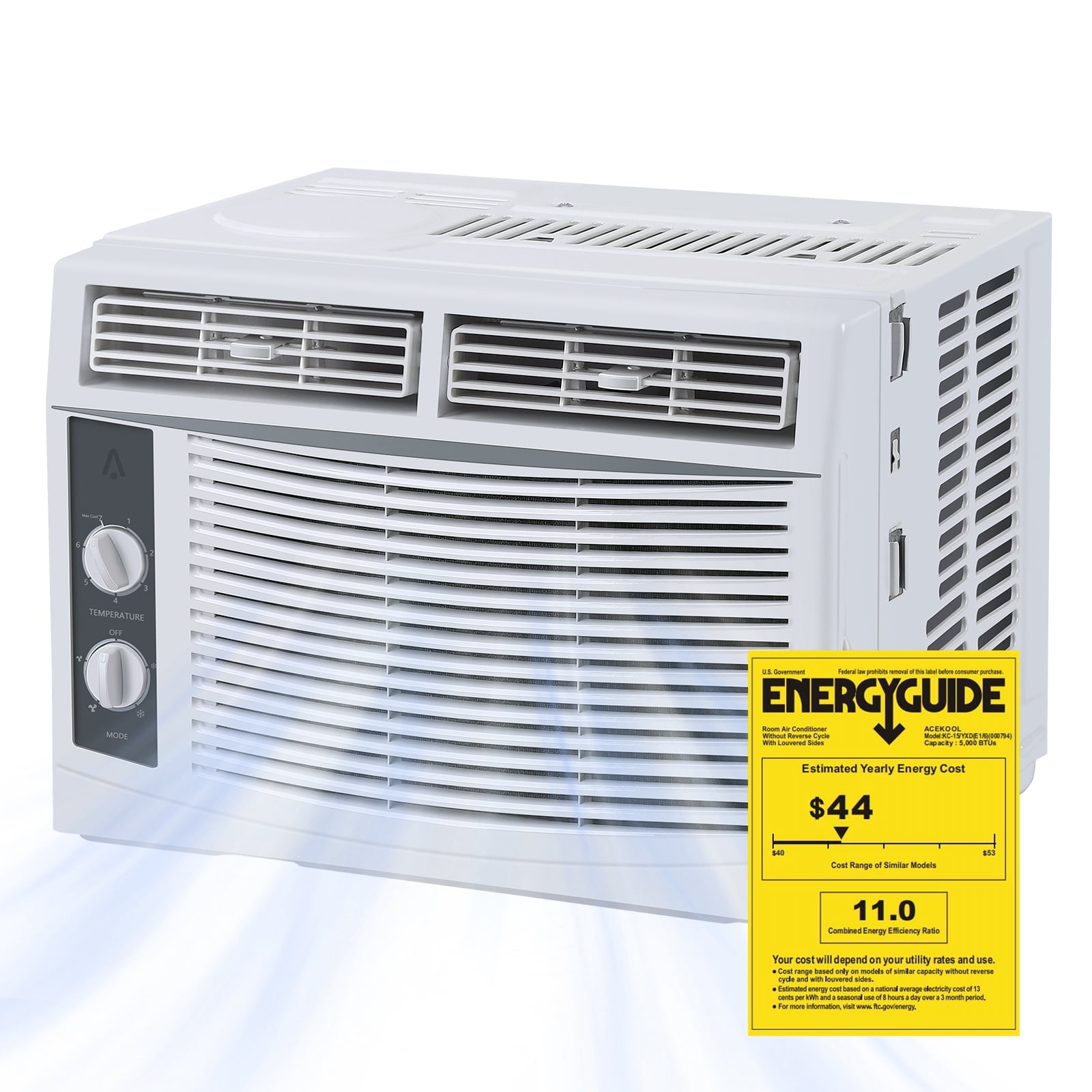 Aoile 5000 BTU Window Air Conditioner, Energy Saving AC Unit with Fast ...