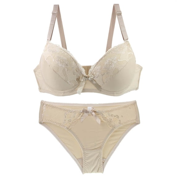 Aoiroe 2 Pieces Underwear Outfit Push up Bras Bra Sets for Women ...