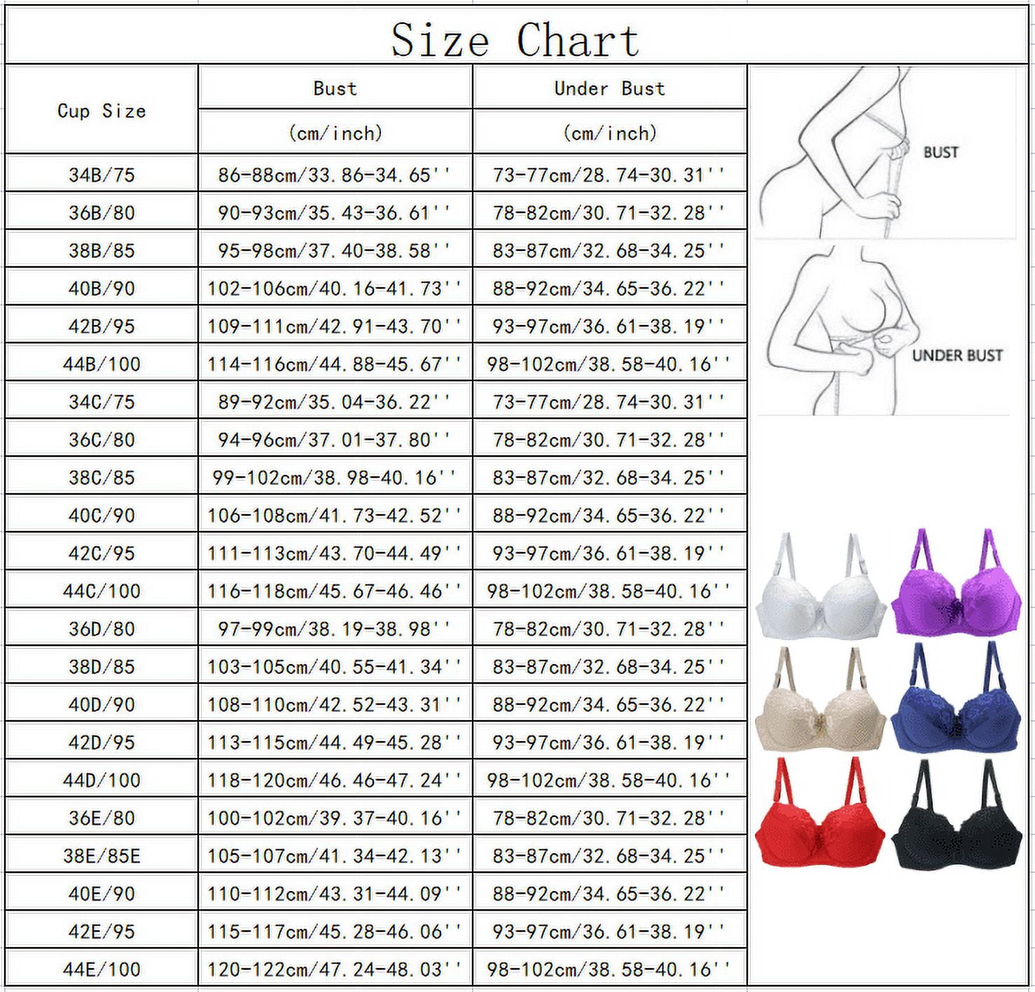 Aoiroe 3 Pack Wirefree Bra for Women Supportive Bra Wireless Push up ...