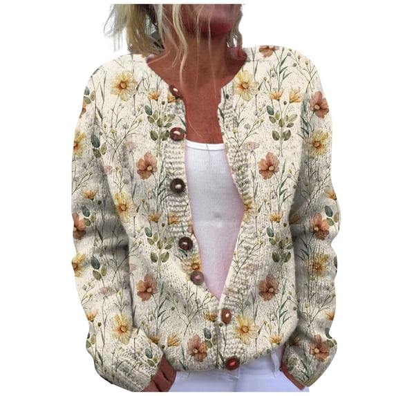 Aoiroe Basic Sweaters For Women,Fall Jackets,Loose Cardigan,Christmas ...