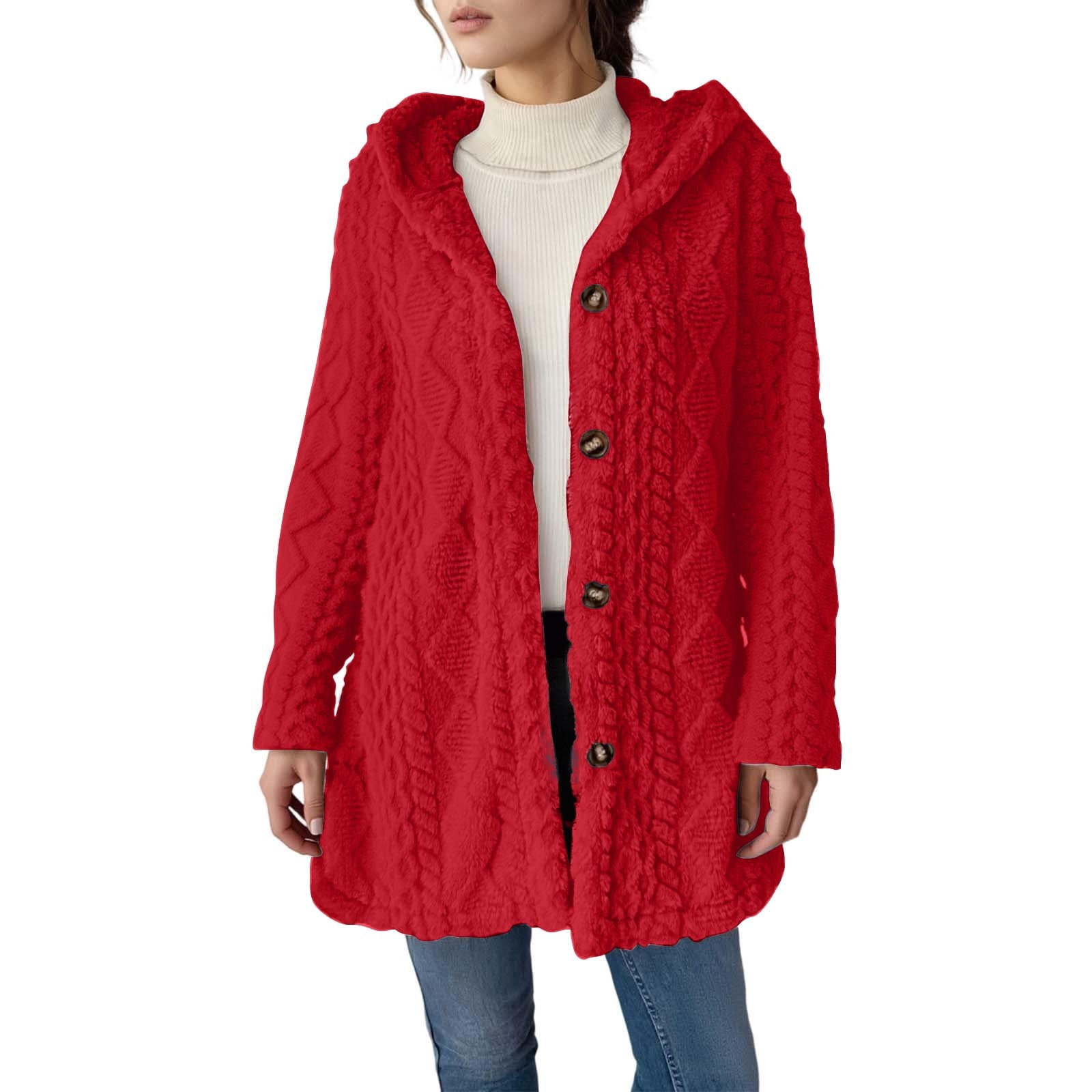 Aoiroe Cardigan Sweaters For Women Fall Coats For Women 2025 Chunky ...
