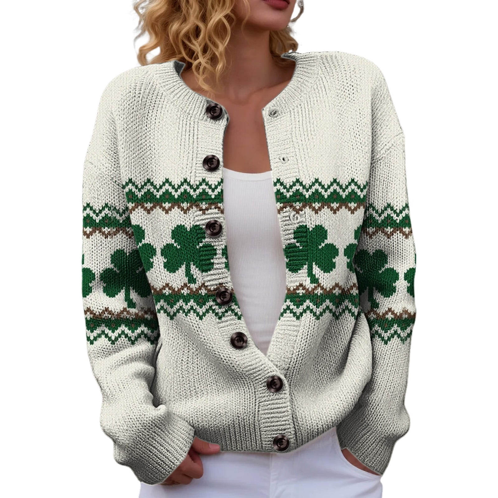 Aoiroe Cardigan Sweaters for Women Lightweight Open Front Cardigans ...