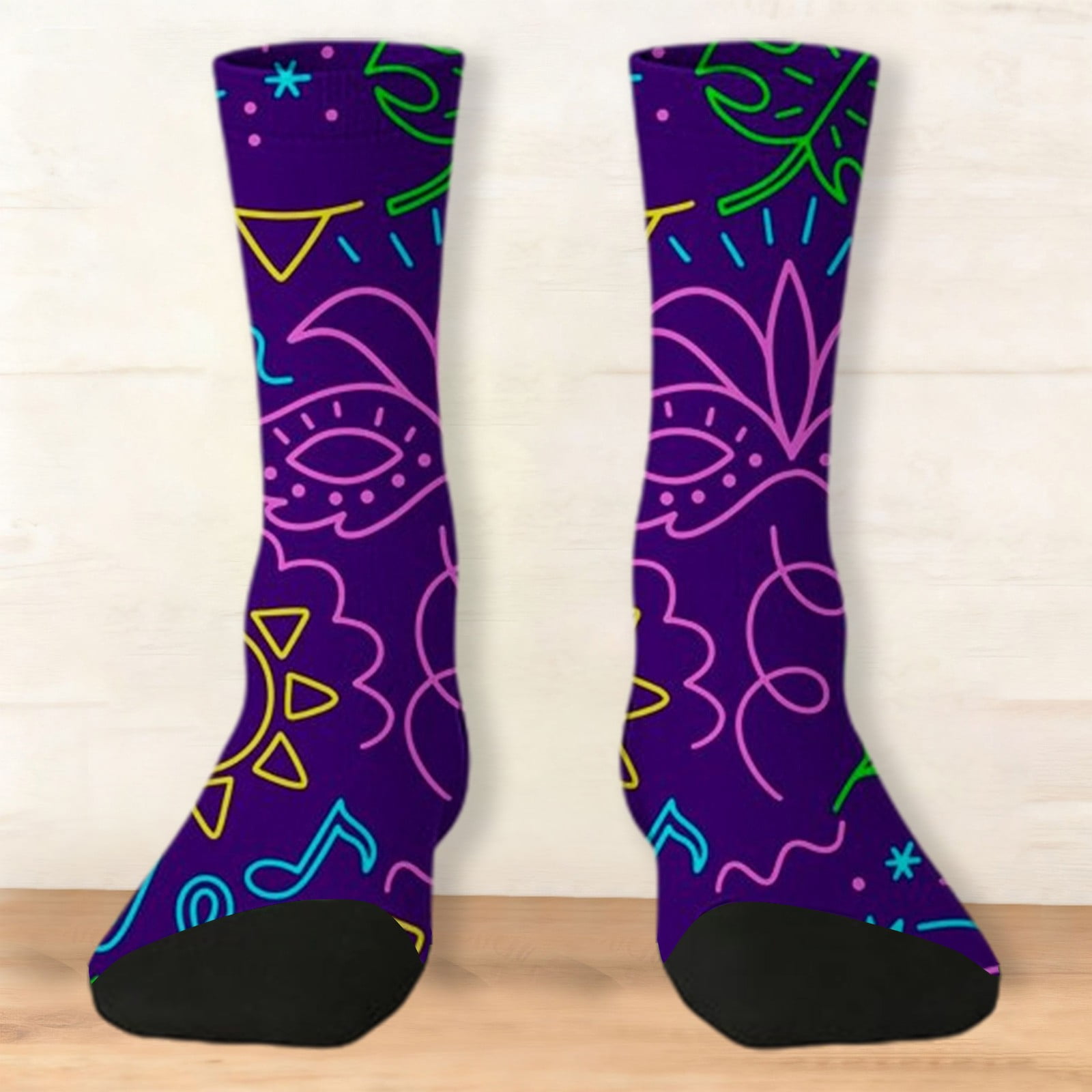 Aoiroe Fun Socks for Women,Silly Socks Casual Knit Cotton Warm Comfy ...